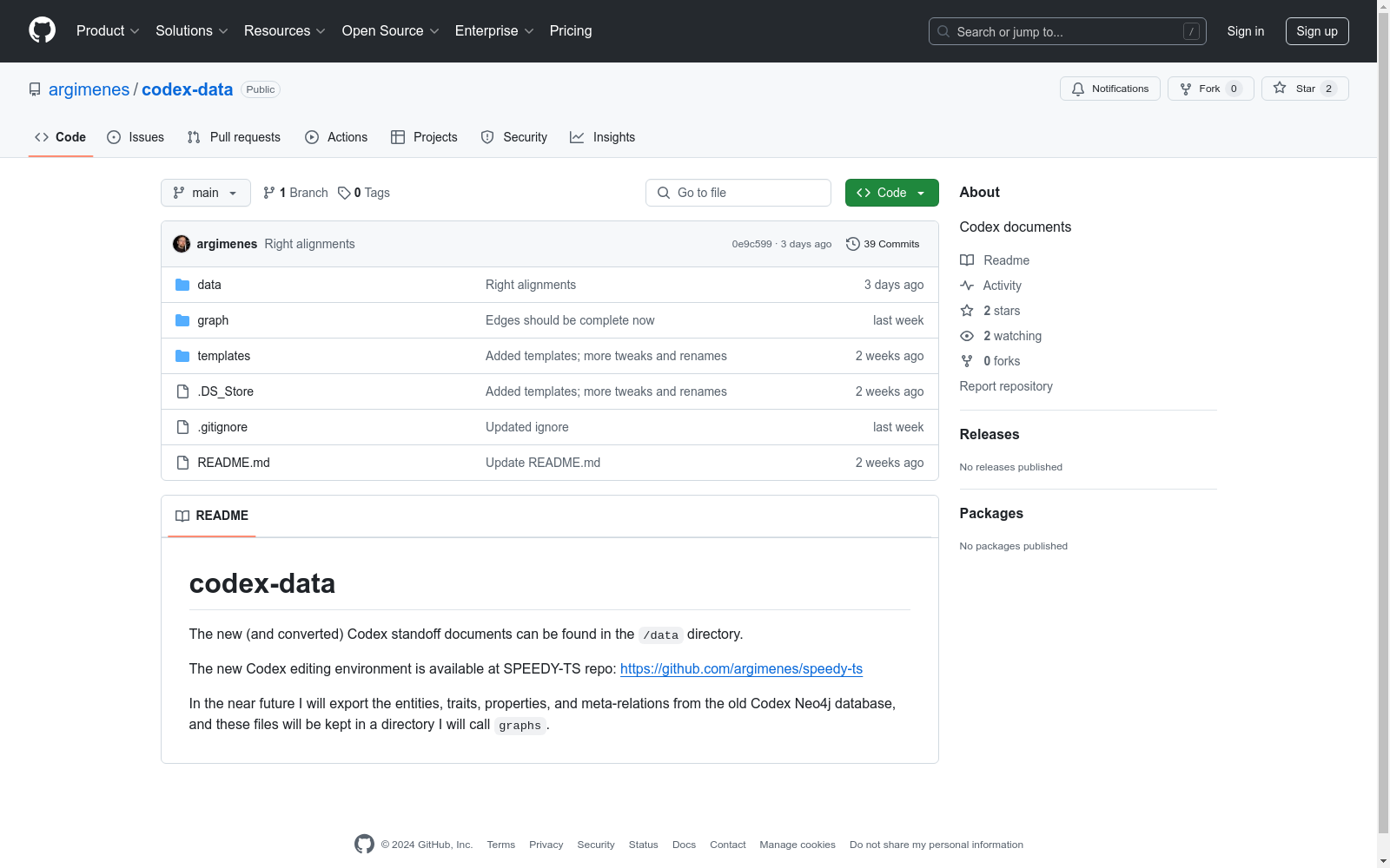 Codex standoff documents