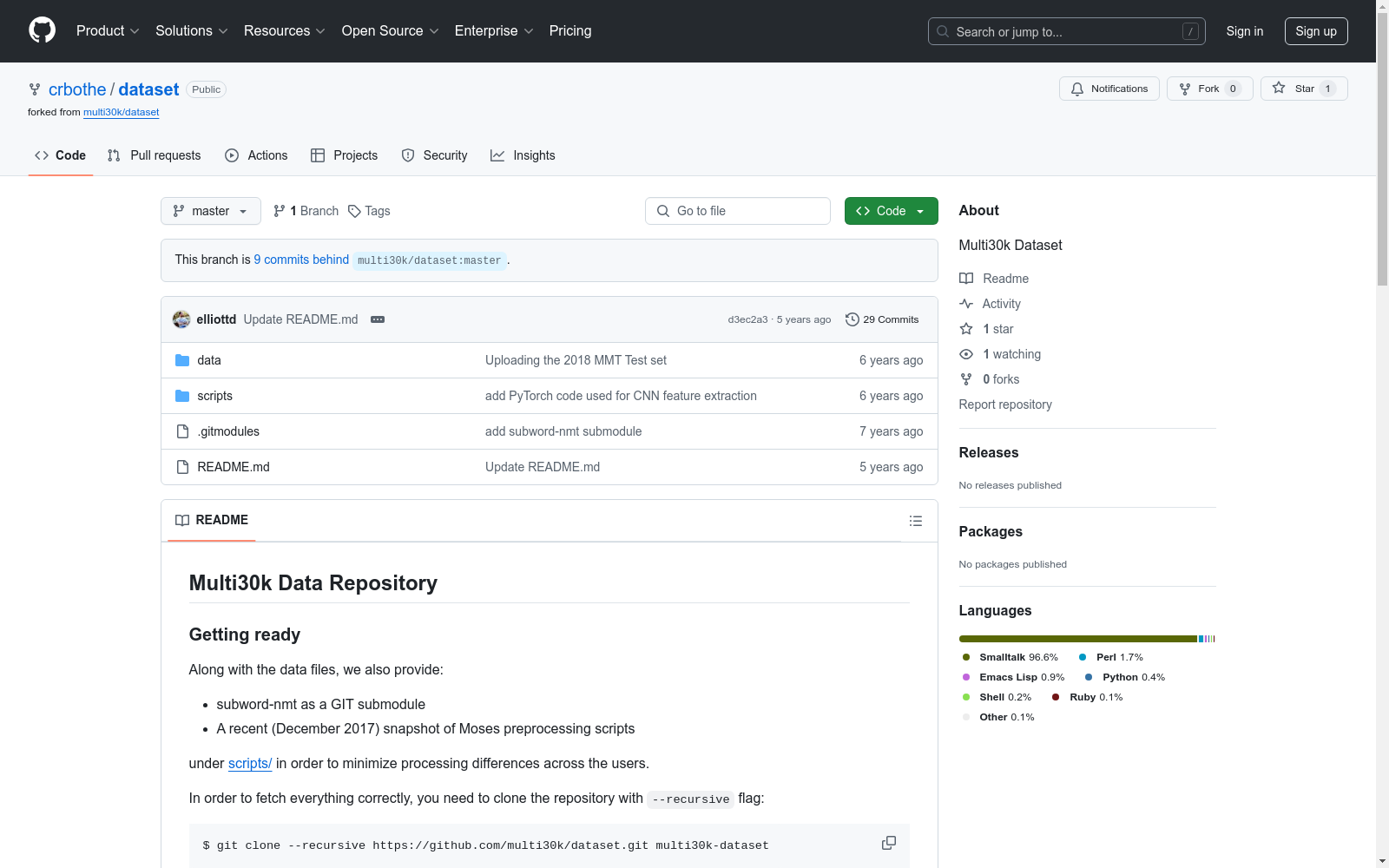 Multi30k|机器翻译数据集|图像描述数据集