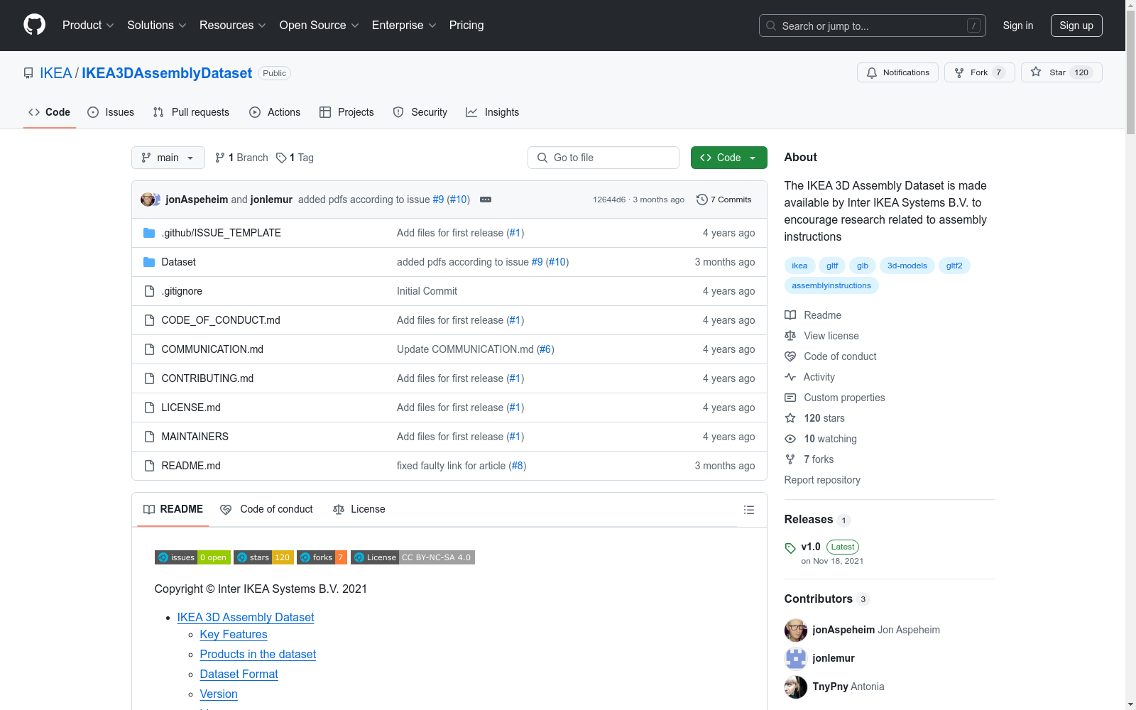 IKEA 3D Assembly Dataset|3D模型数据集|装配任务数据集