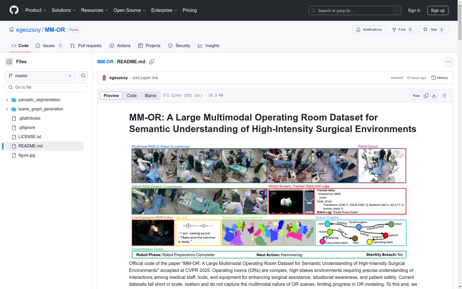 慕尼黑工业大学 发布 MM-OR 数据集, 应用在 医疗手术、多模态数据处理 领域