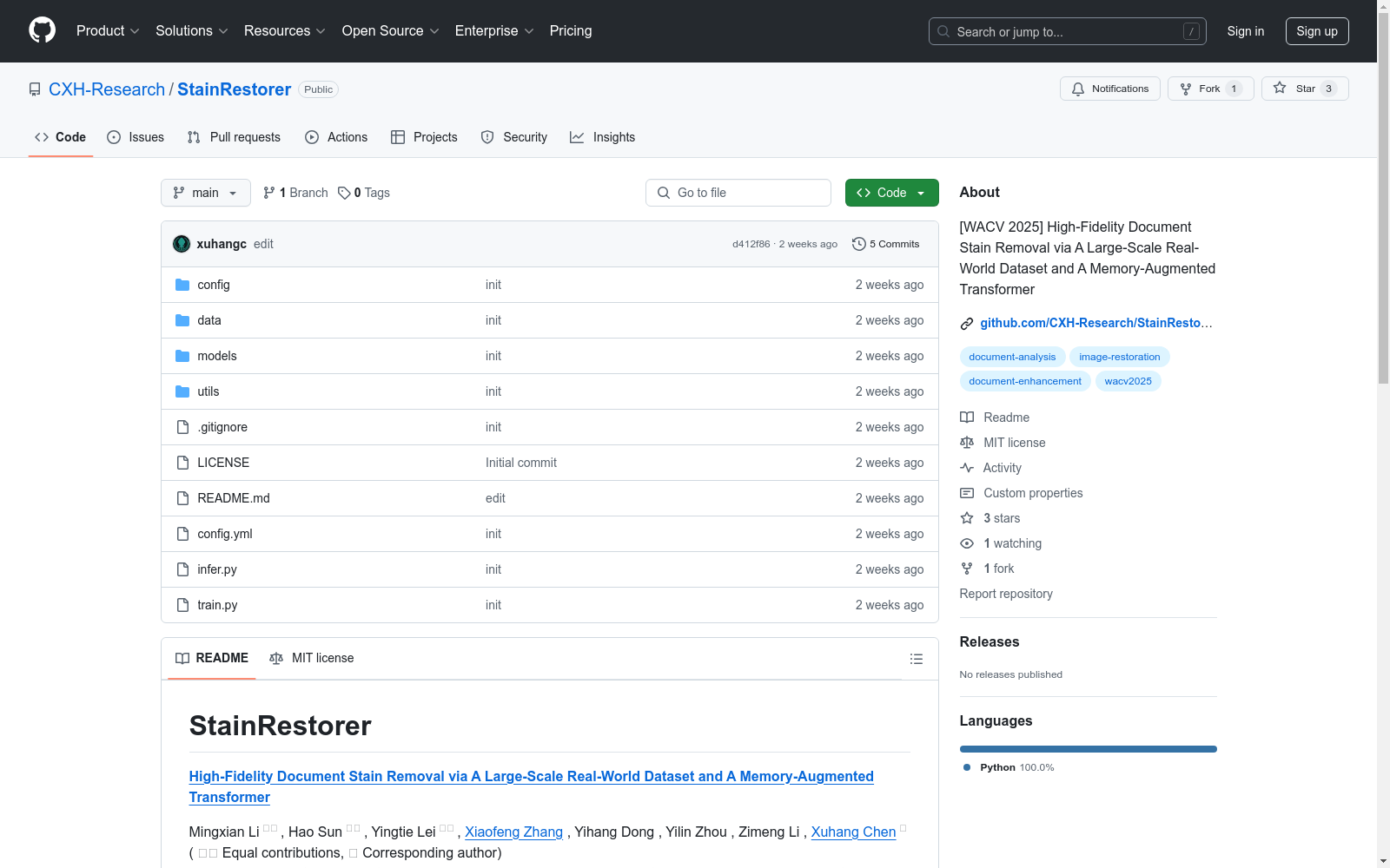 StainDoc|文档处理数据集|图像处理数据集