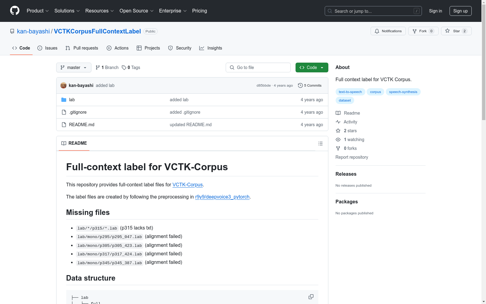 VCTK Corpus|语音识别数据集|语音合成数据集