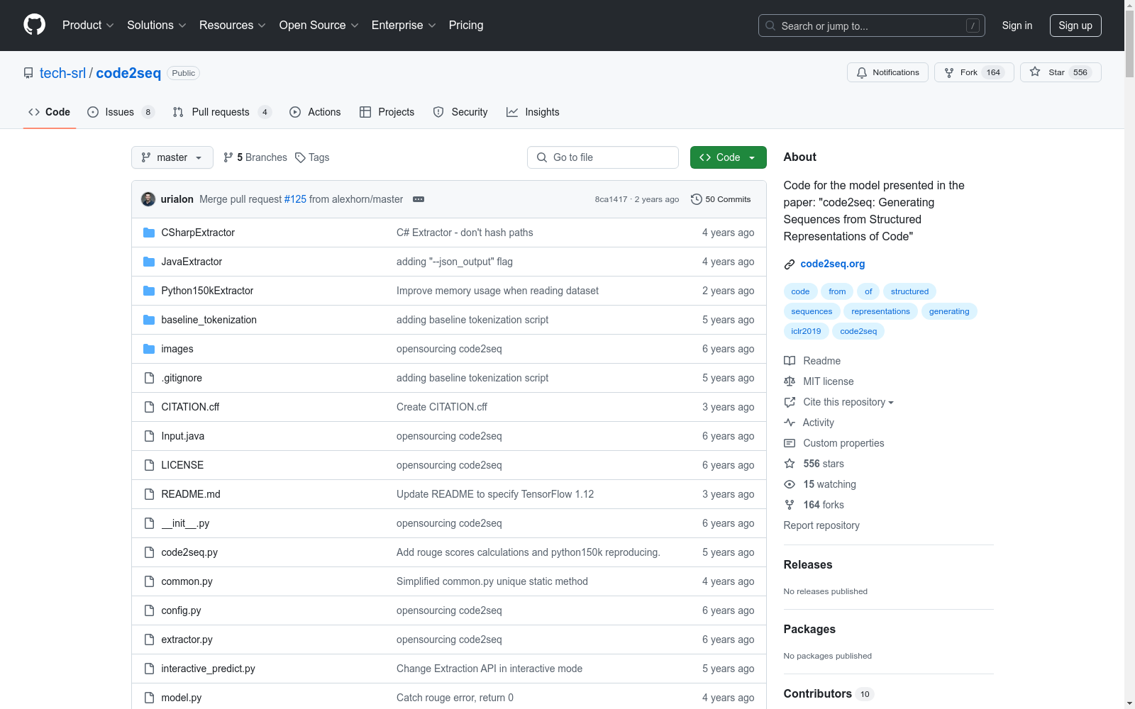 Code2Seq|代码理解数据集|代码生成数据集