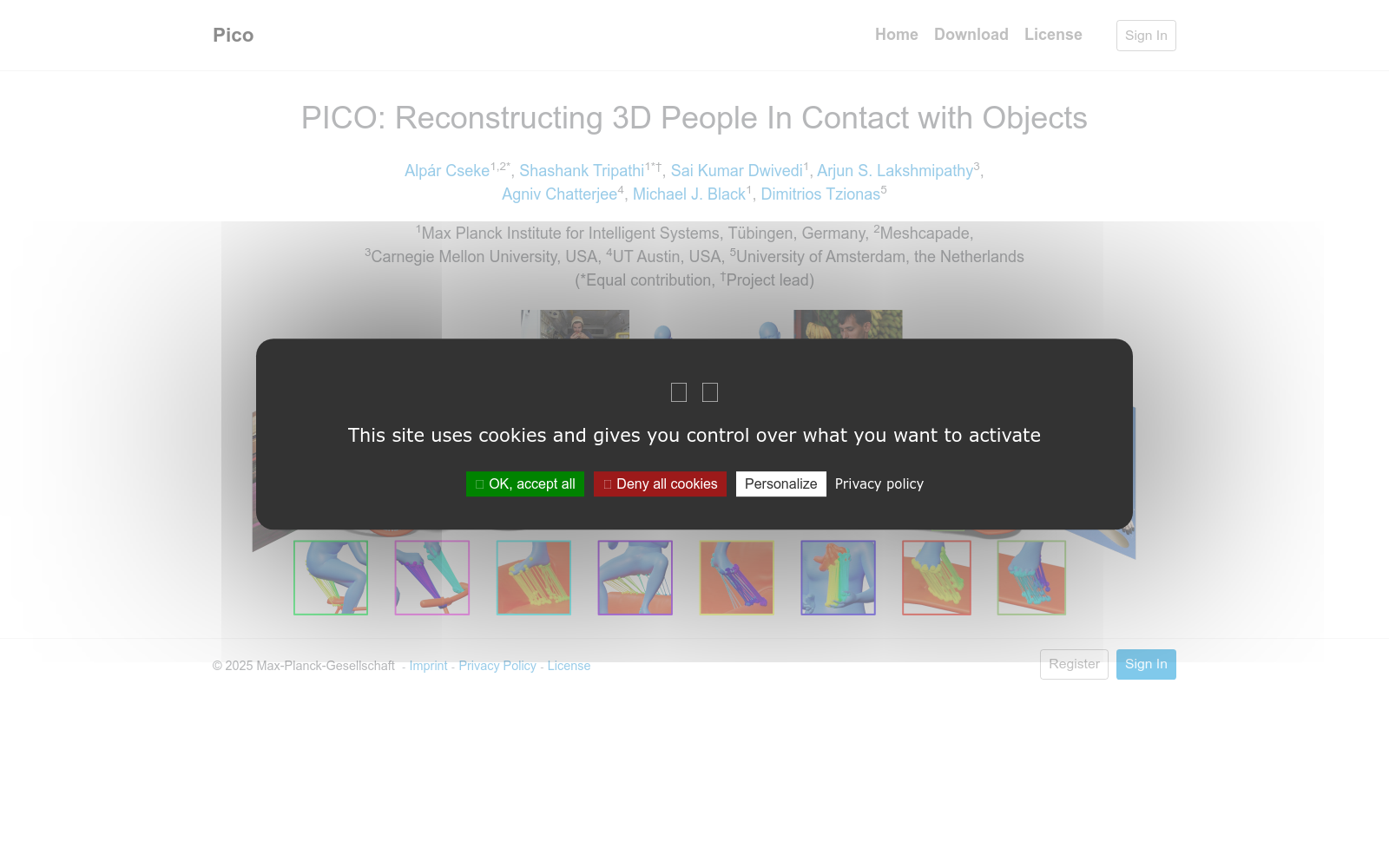 PICO-db|3D重建数据集|人体-物体交互数据集