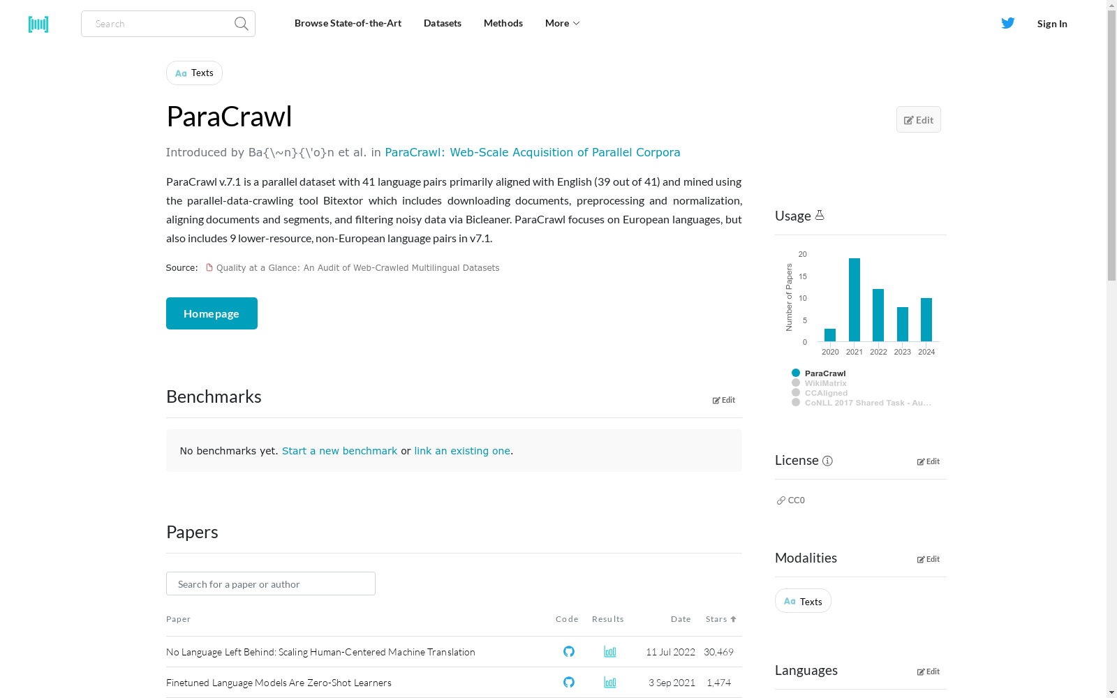 ParaCrawl|机器翻译数据集|多语言文本对齐数据集