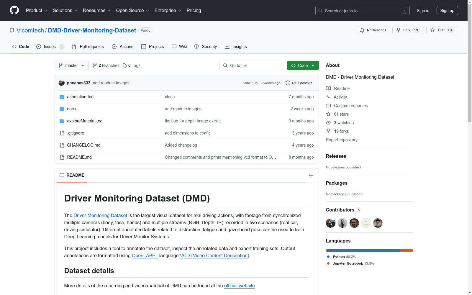 Driver Monitoring Dataset (DMD)|驾驶员监控数据集|深度学习数据集