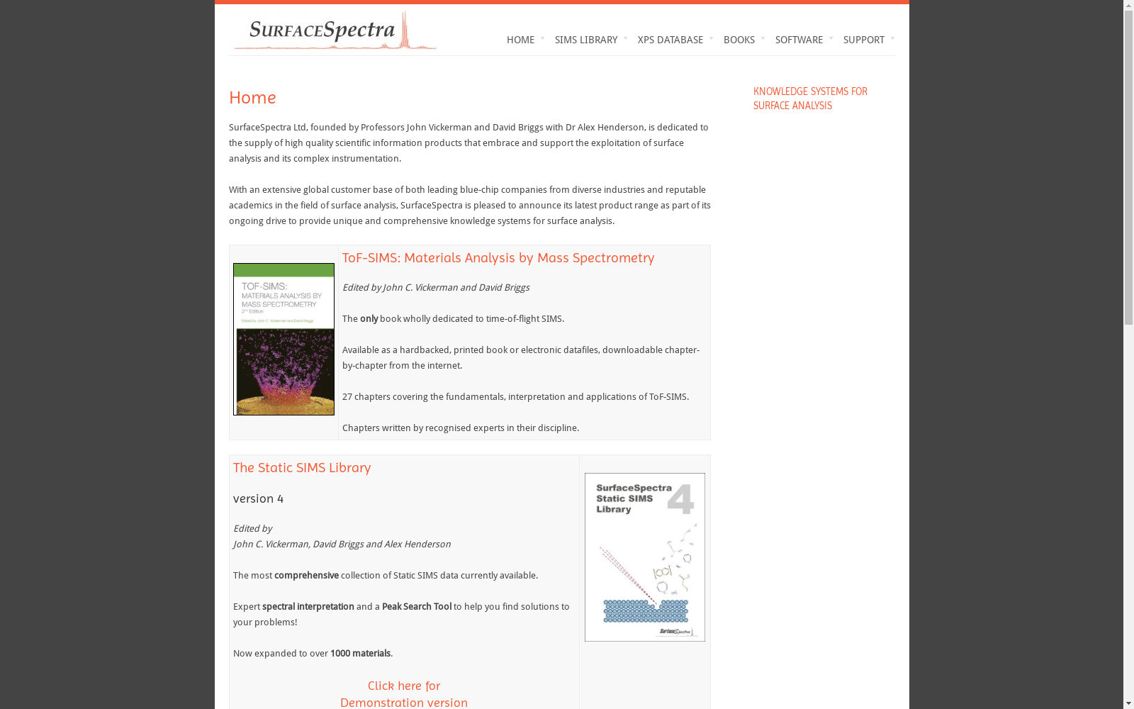 Surface Science Spectra|表面科学数据集|光谱分析数据集