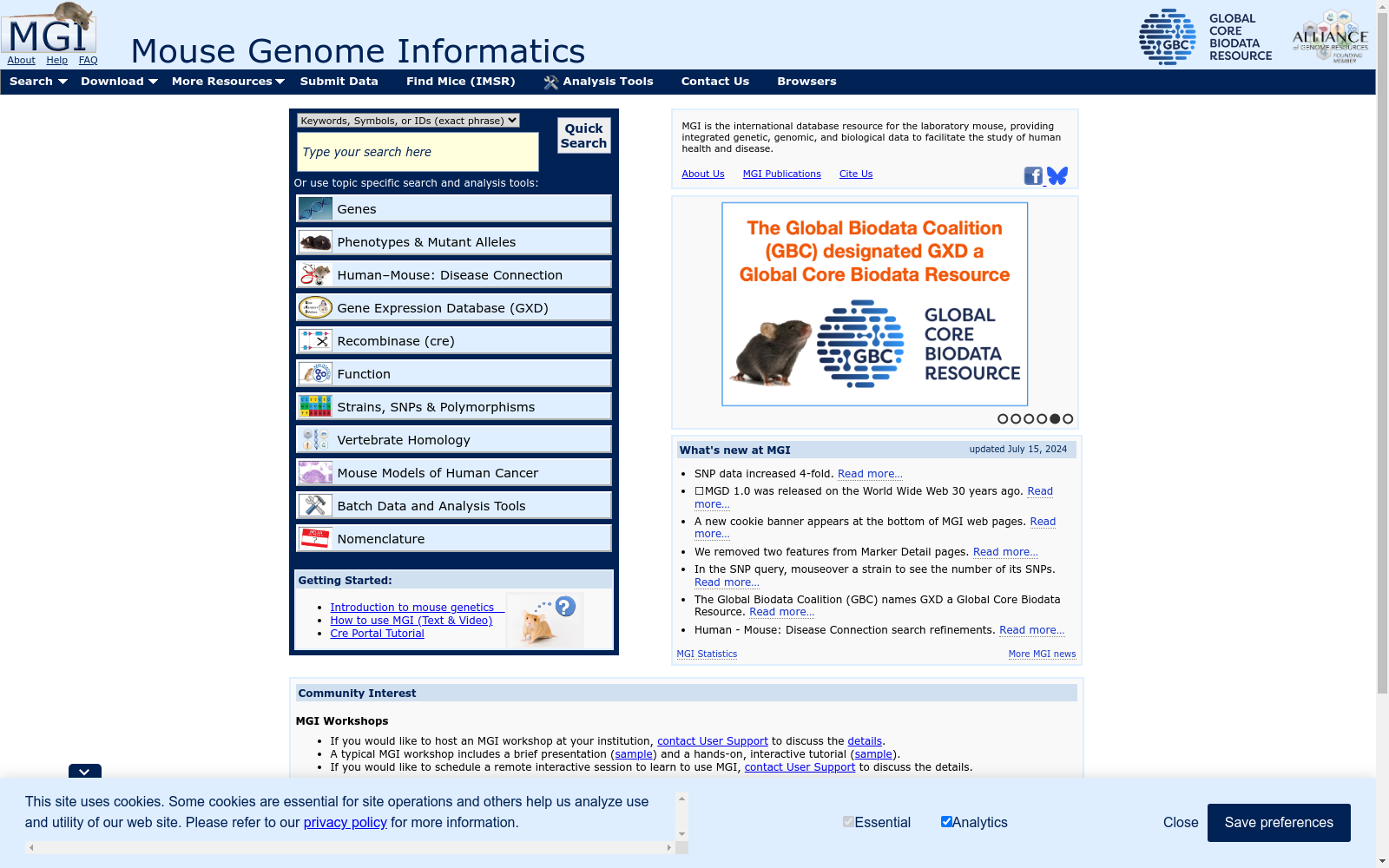 Mouse Genome Project|基因组学数据集|生物医学数据集