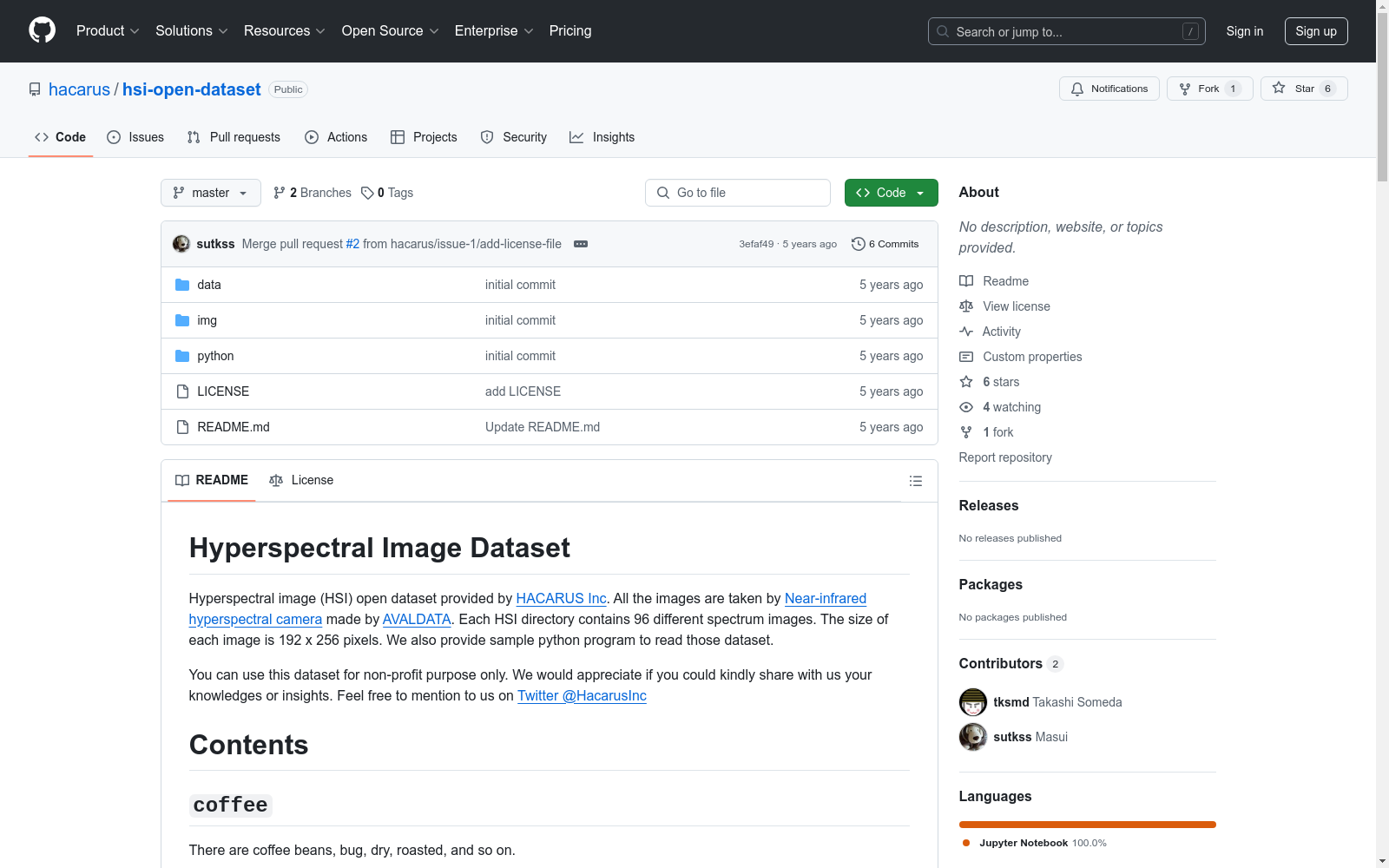 Hyperspectral Image Dataset|高光谱图像数据集|材料识别数据集