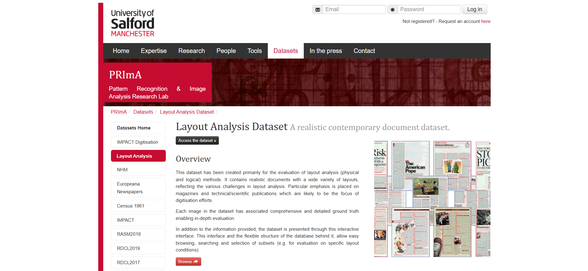PRImA Layout Analysis Dataset|文档图像分析数据集|布局识别数据集