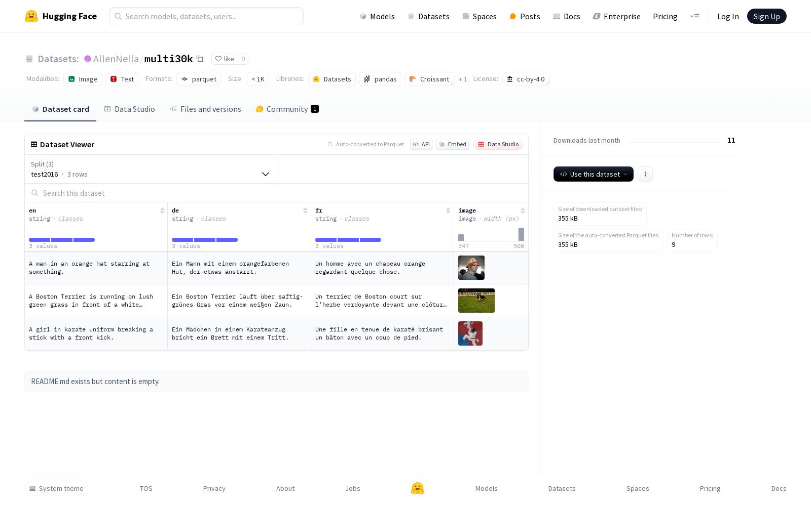 multi30k|多语言处理数据集|图像识别数据集