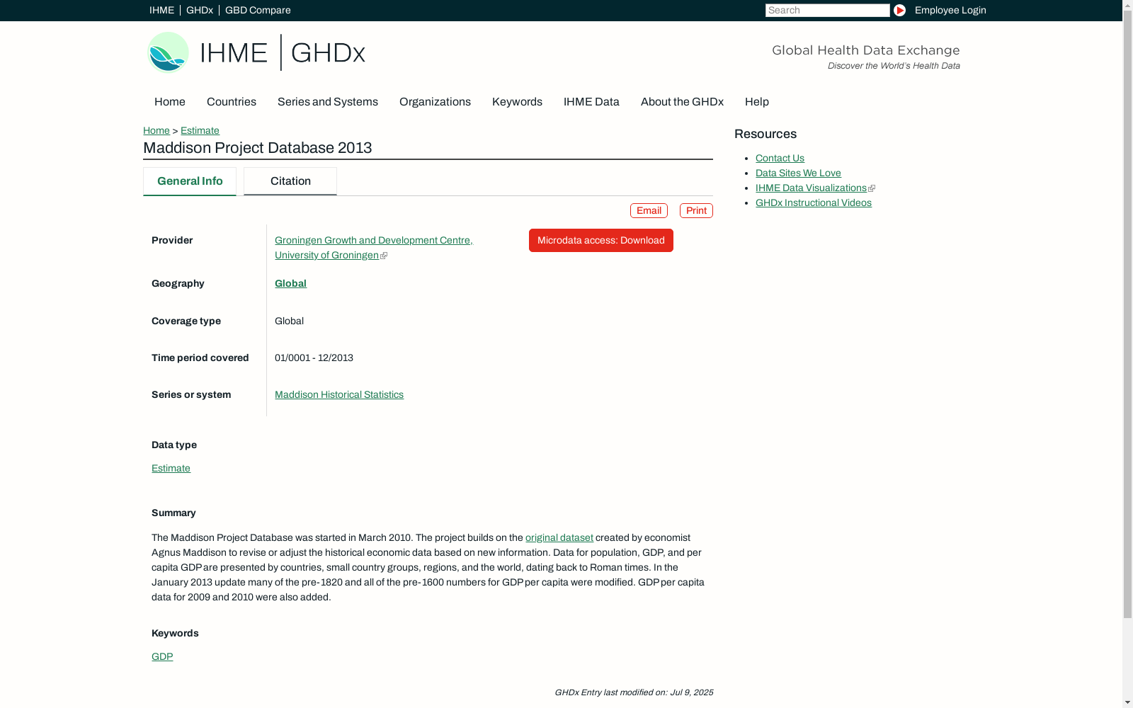 Maddison Project Database 2013|经济数据数据集|历史研究数据集