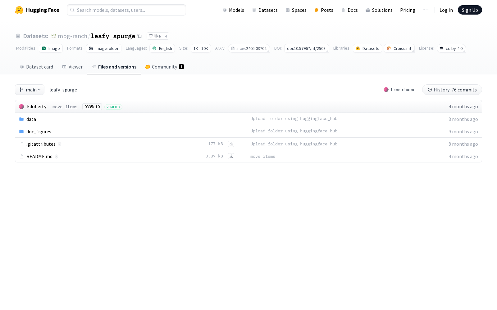 斯坦福大学 发布 Leafy Spurge Dataset 数据集, 应用在 入侵植物检测、计算机视觉 领域