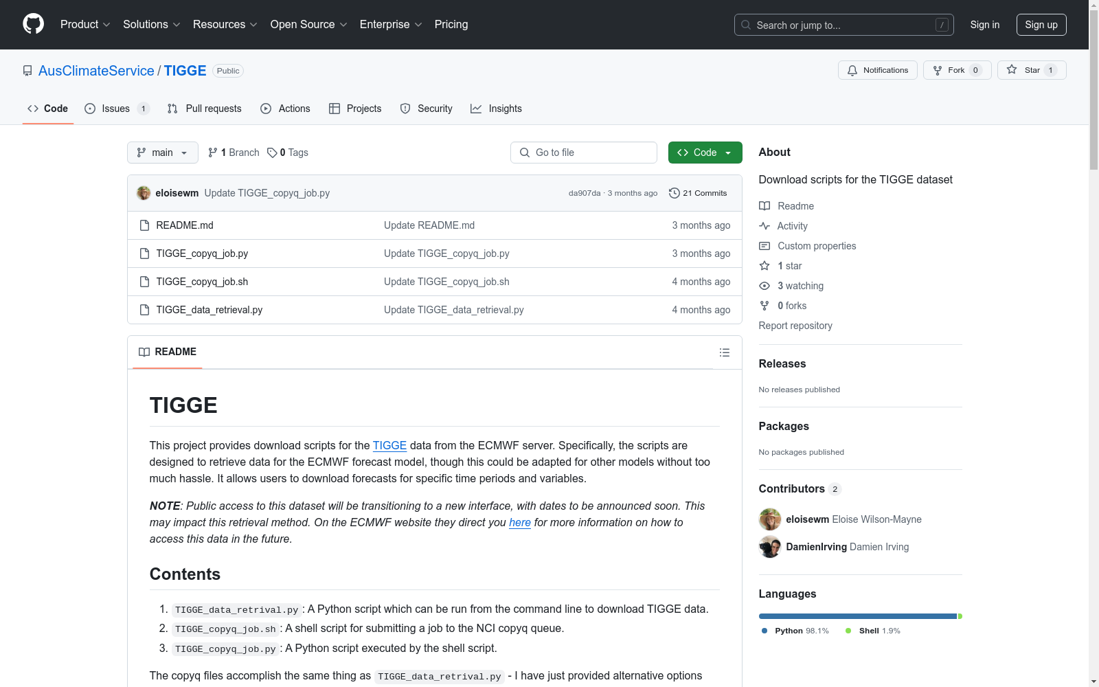 TIGGE|气象预测数据集|数据检索数据集