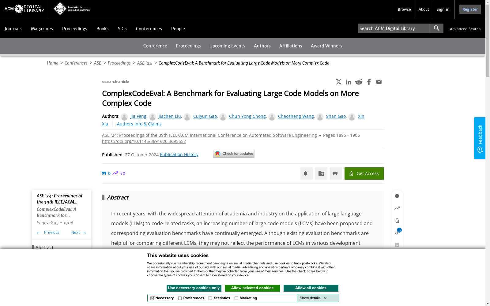 ComplexCodeEval|代码分析数据集|模型评估数据集