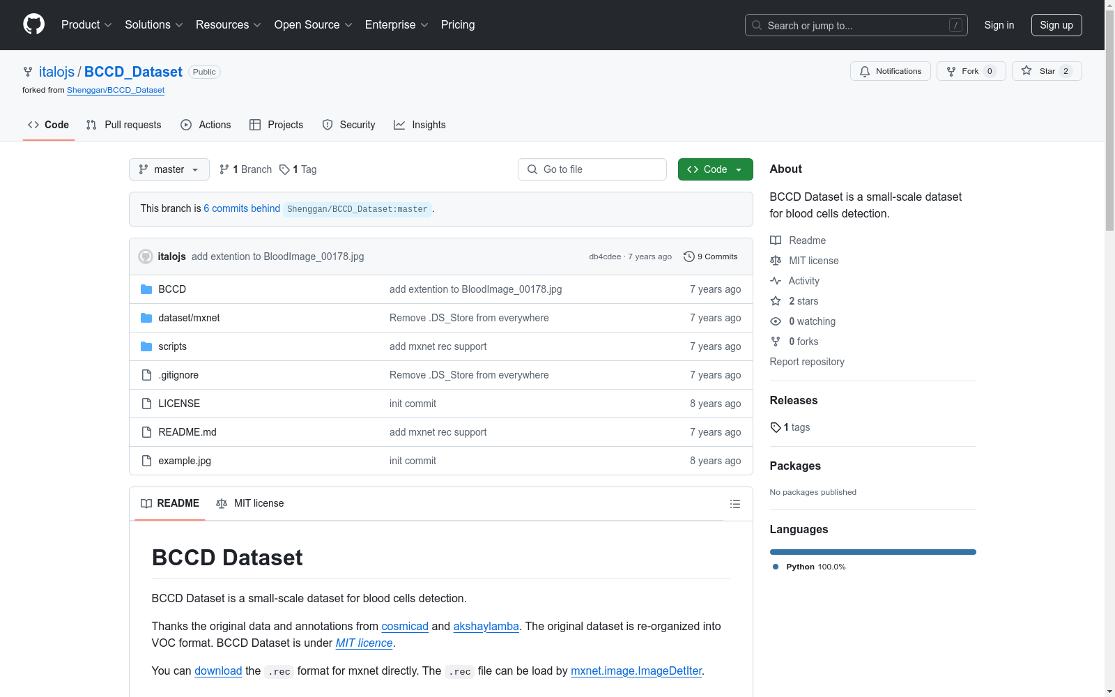 BCCD Dataset|血液细胞检测数据集|医学图像分析数据集