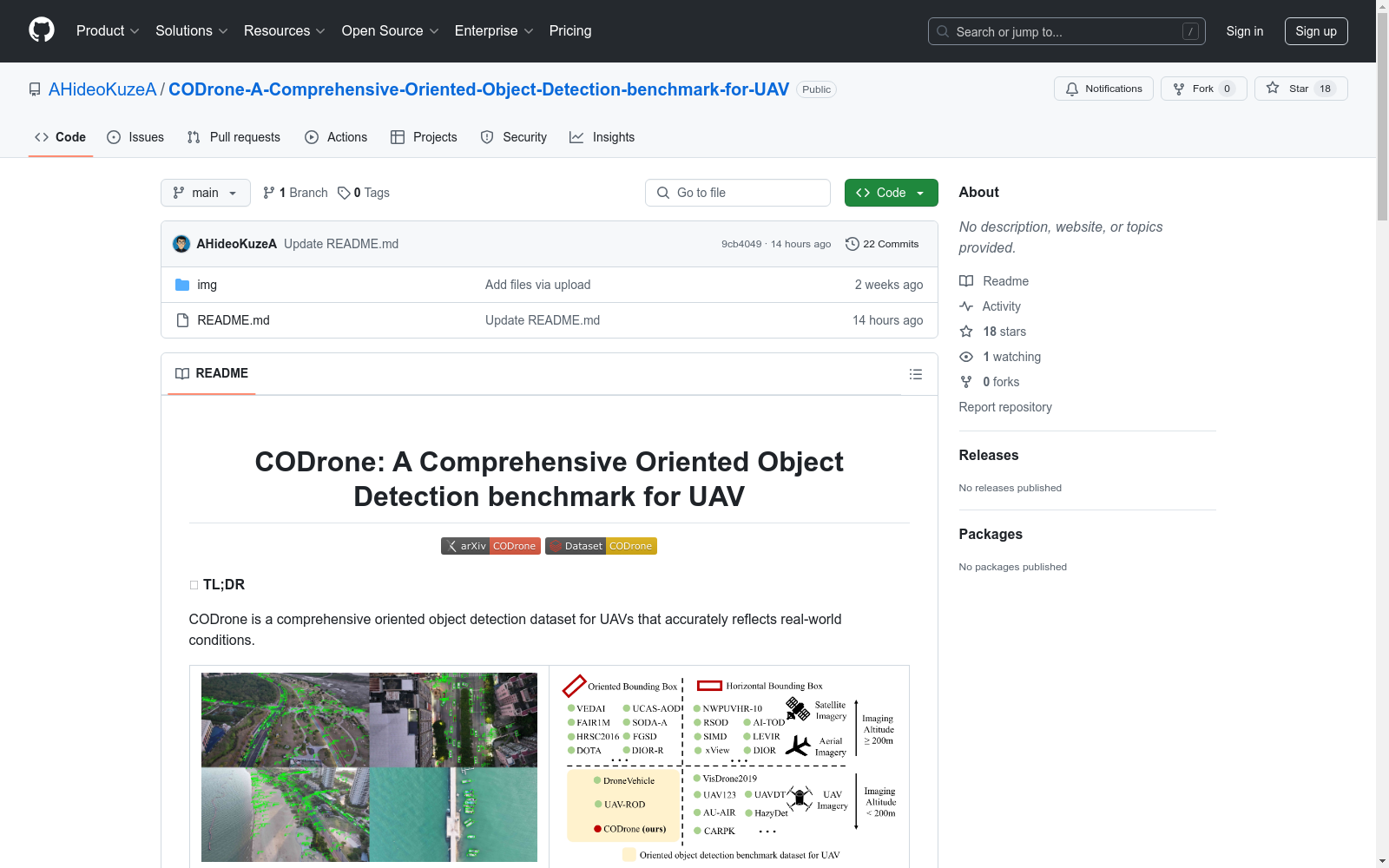 CODrone|无人机图像处理数据集|定向物体检测数据集
