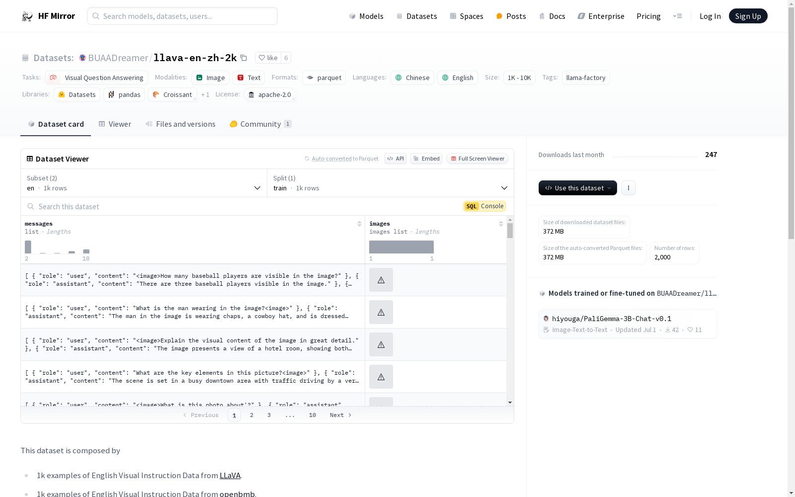 BUAADreamer/llava-en-zh-2k|视觉问答数据集|多语言处理数据集