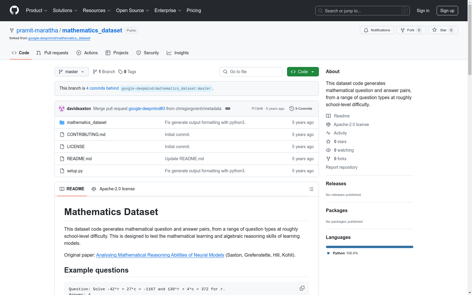 Mathematics Dataset|数学教育数据集|机器学习数据集