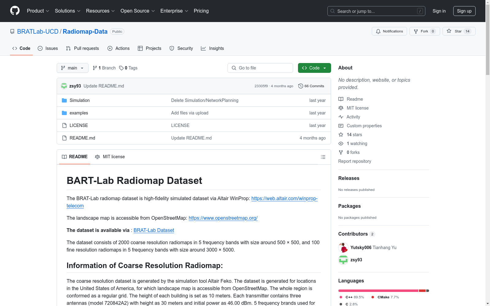 BRAT-Lab Radiomap Dataset|无线通信数据集|信号模拟数据集