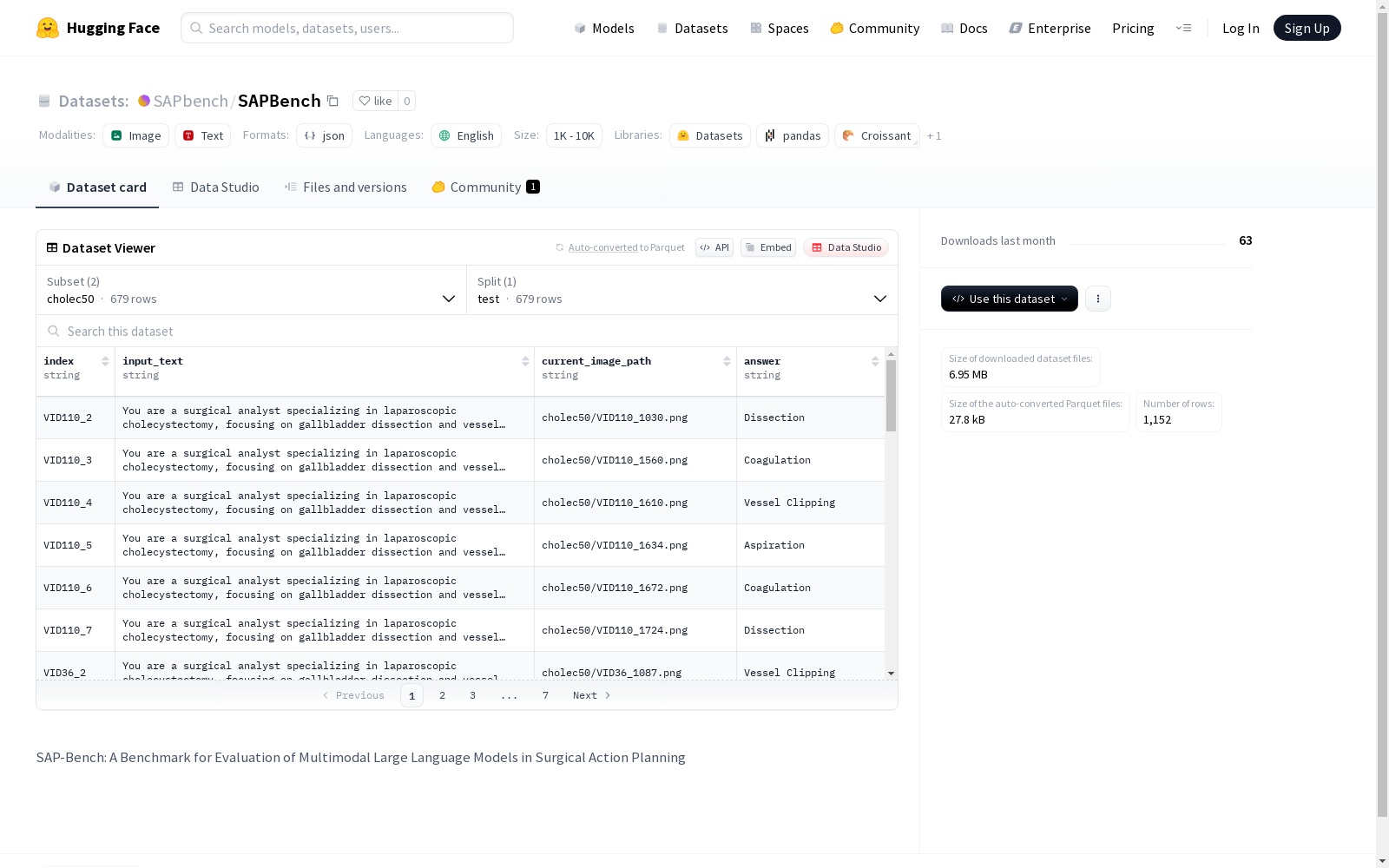 香港中文大学 发布 SAP-Bench 数据集, 应用在 医疗手术、人工智能 领域