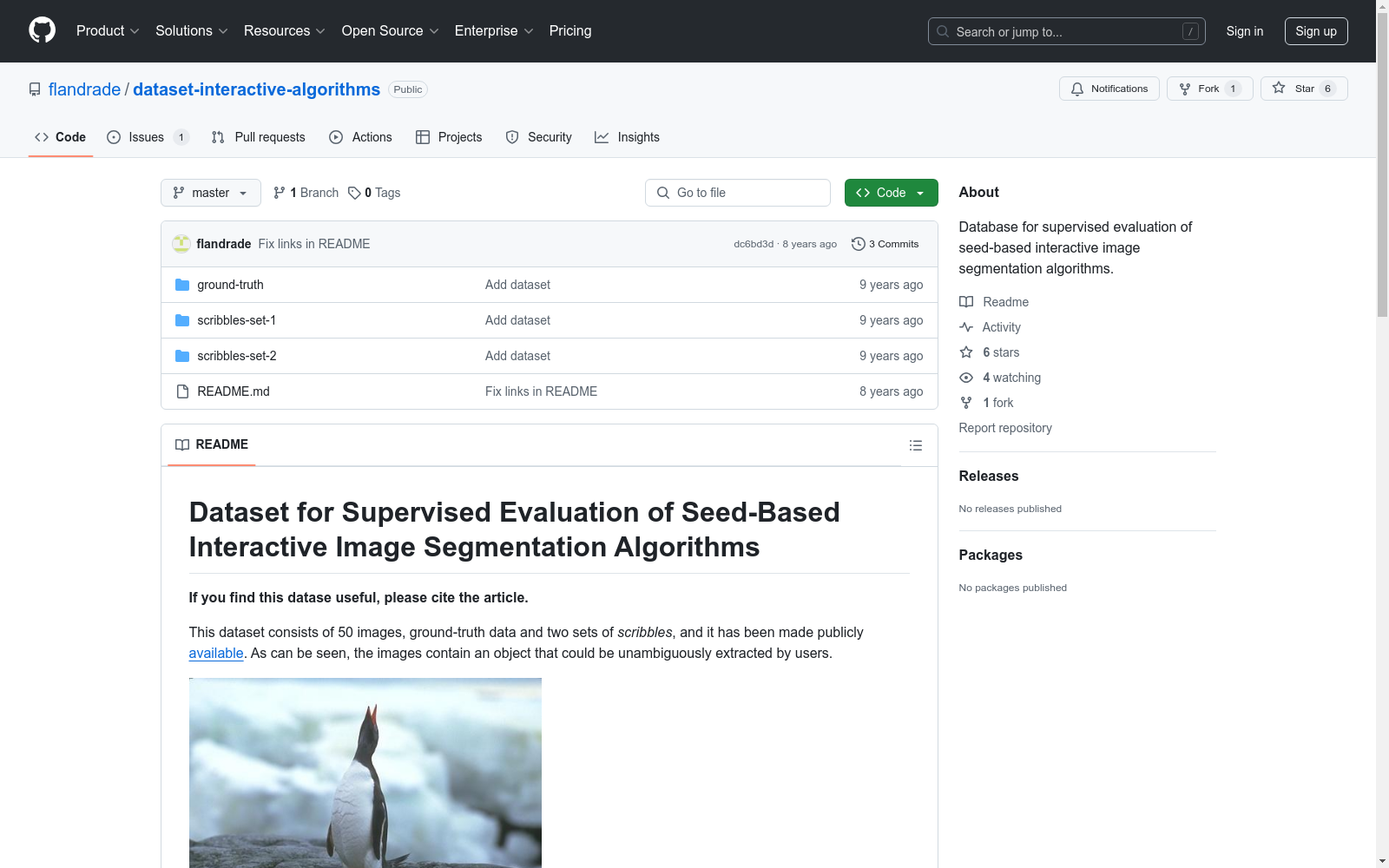 Dataset for Supervised Evaluation of Seed-Based Interactive Image Segmentation Algorithms|图像分割数据 ...