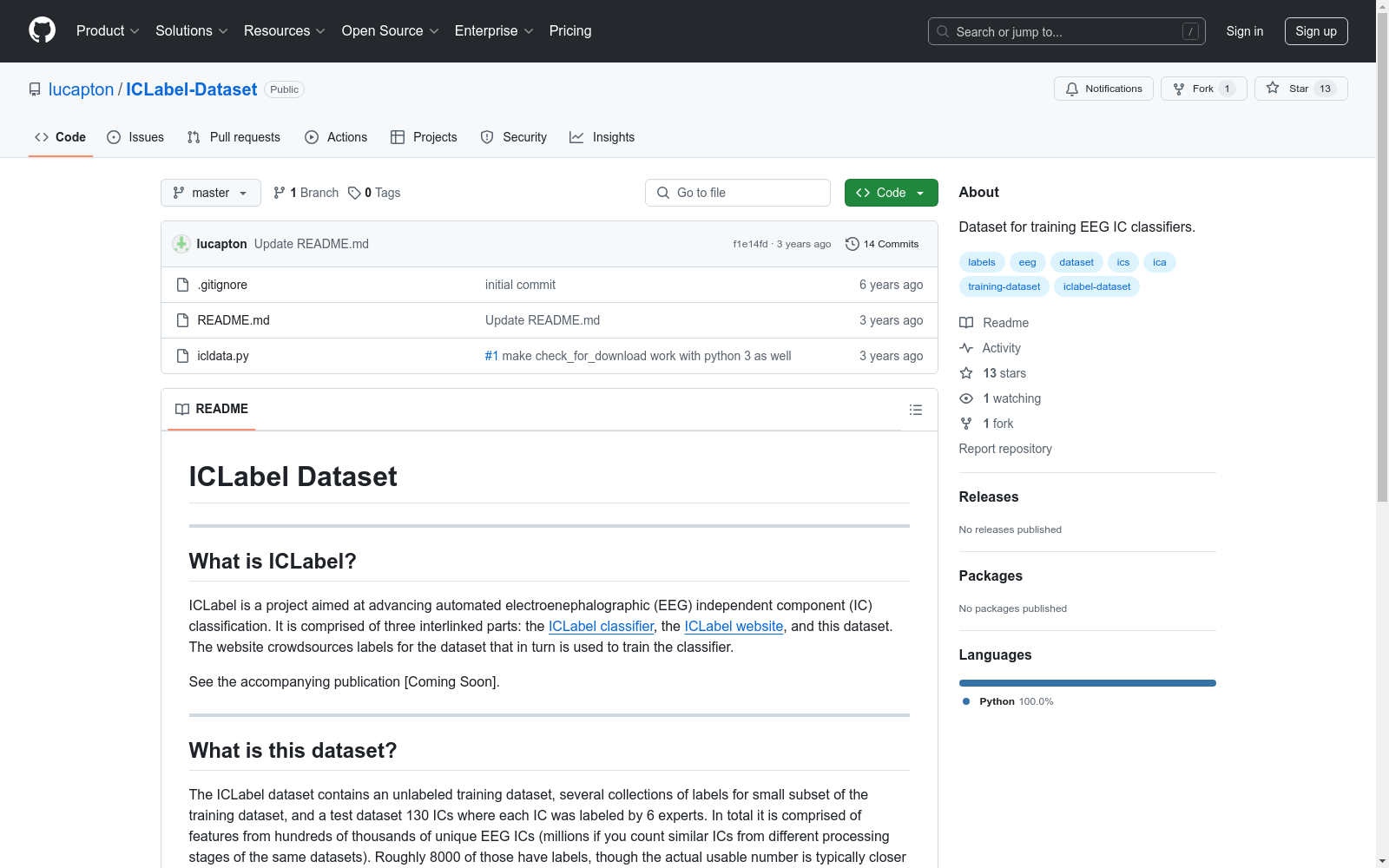 ICLabel dataset|脑电图分析数据集|自动分类数据集