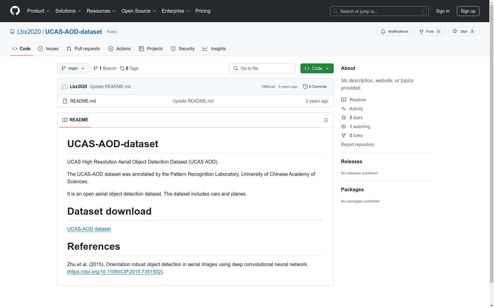 UCAS-AOD-dataset|目标检测数据集|航空数据集
