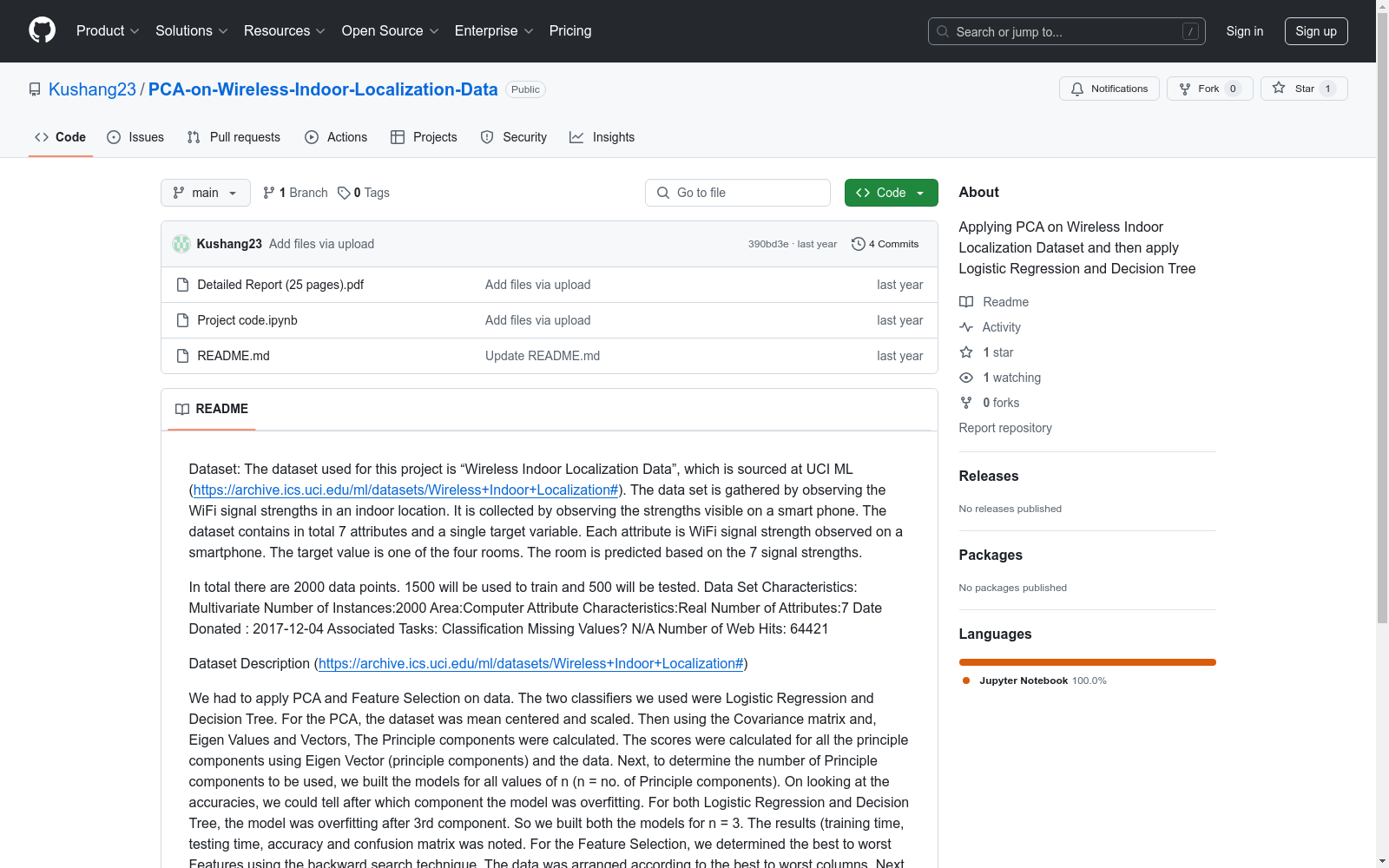 Wireless Indoor Localization Data|室内定位数据集|无线通信数据集