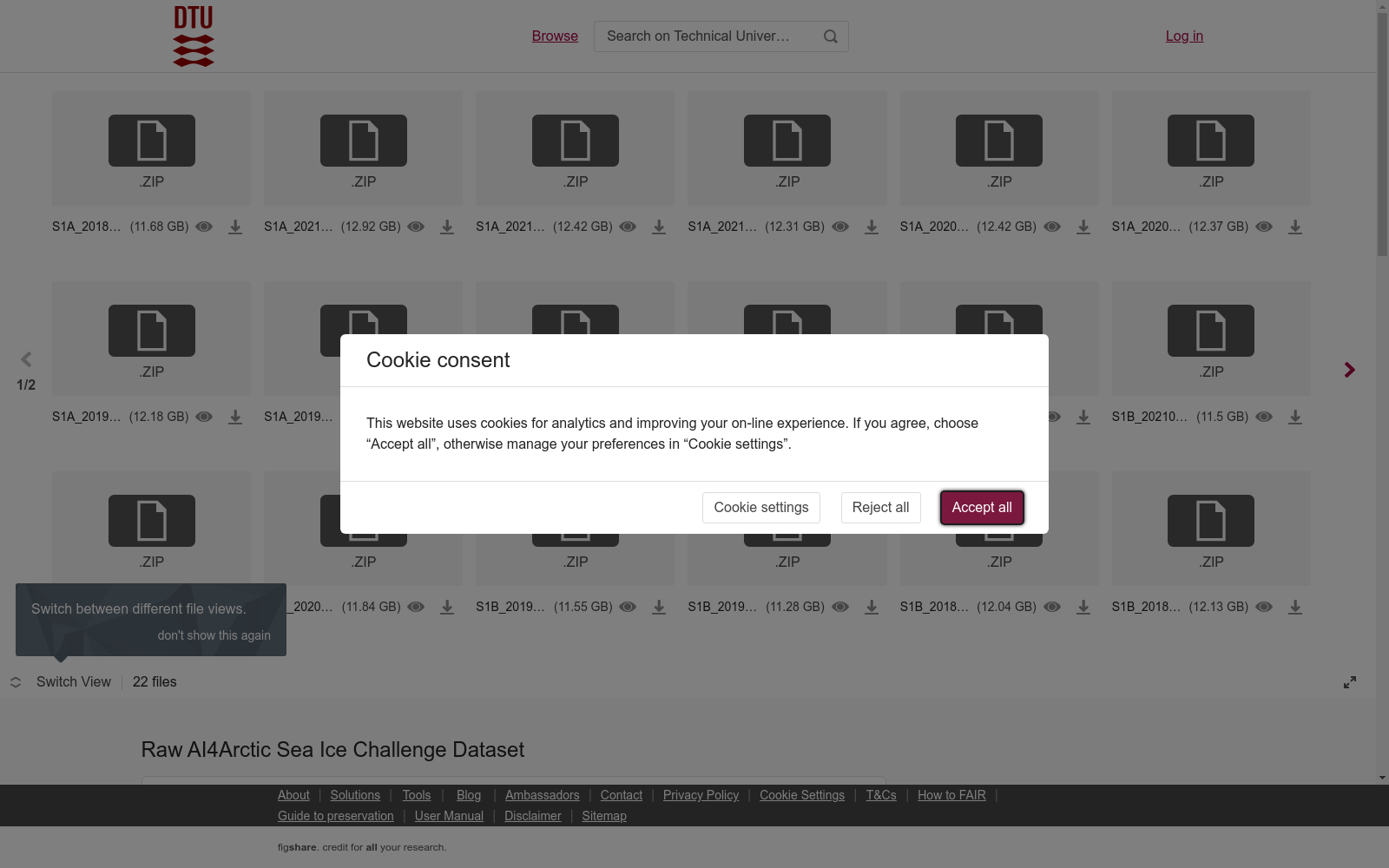 Raw AI4Arctic Sea Ice Challenge Dataset|海冰监测数据集|深度学习数据集