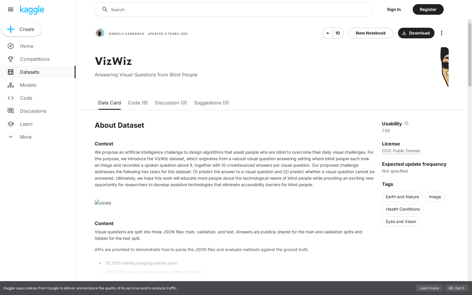 VizWiz|视觉辅助数据集|图像识别数据集