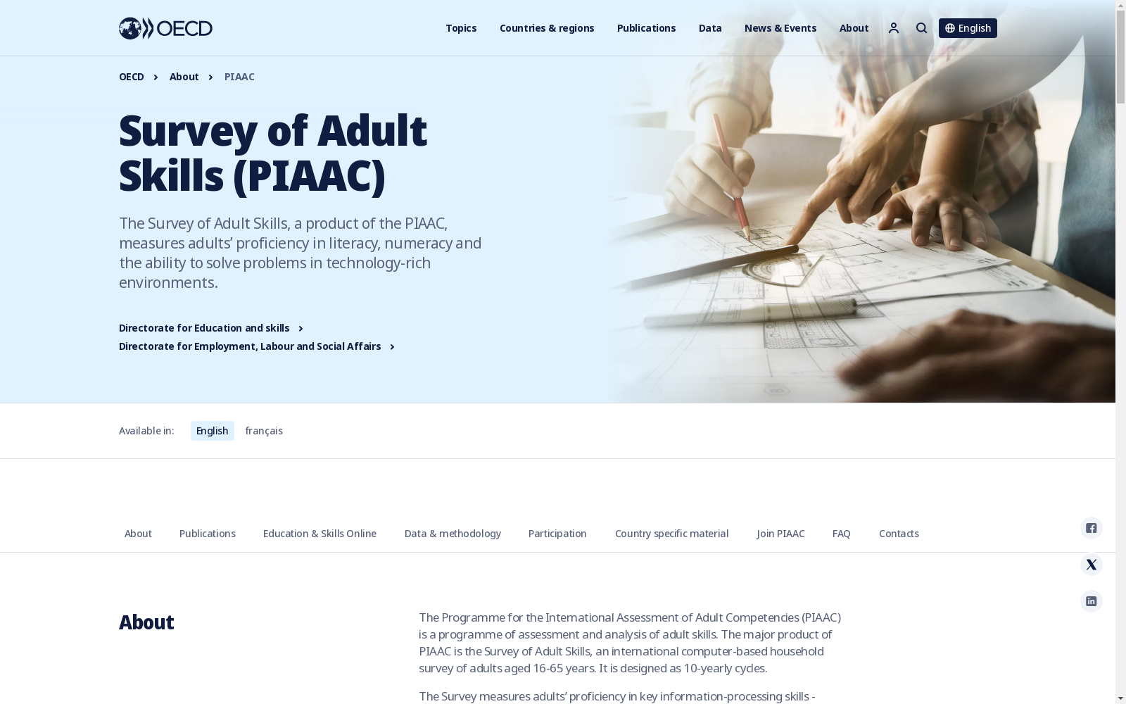 PIAAC (Programme for the International Assessment of Adult Competencies)|国际评估数据集|成人技能数据集