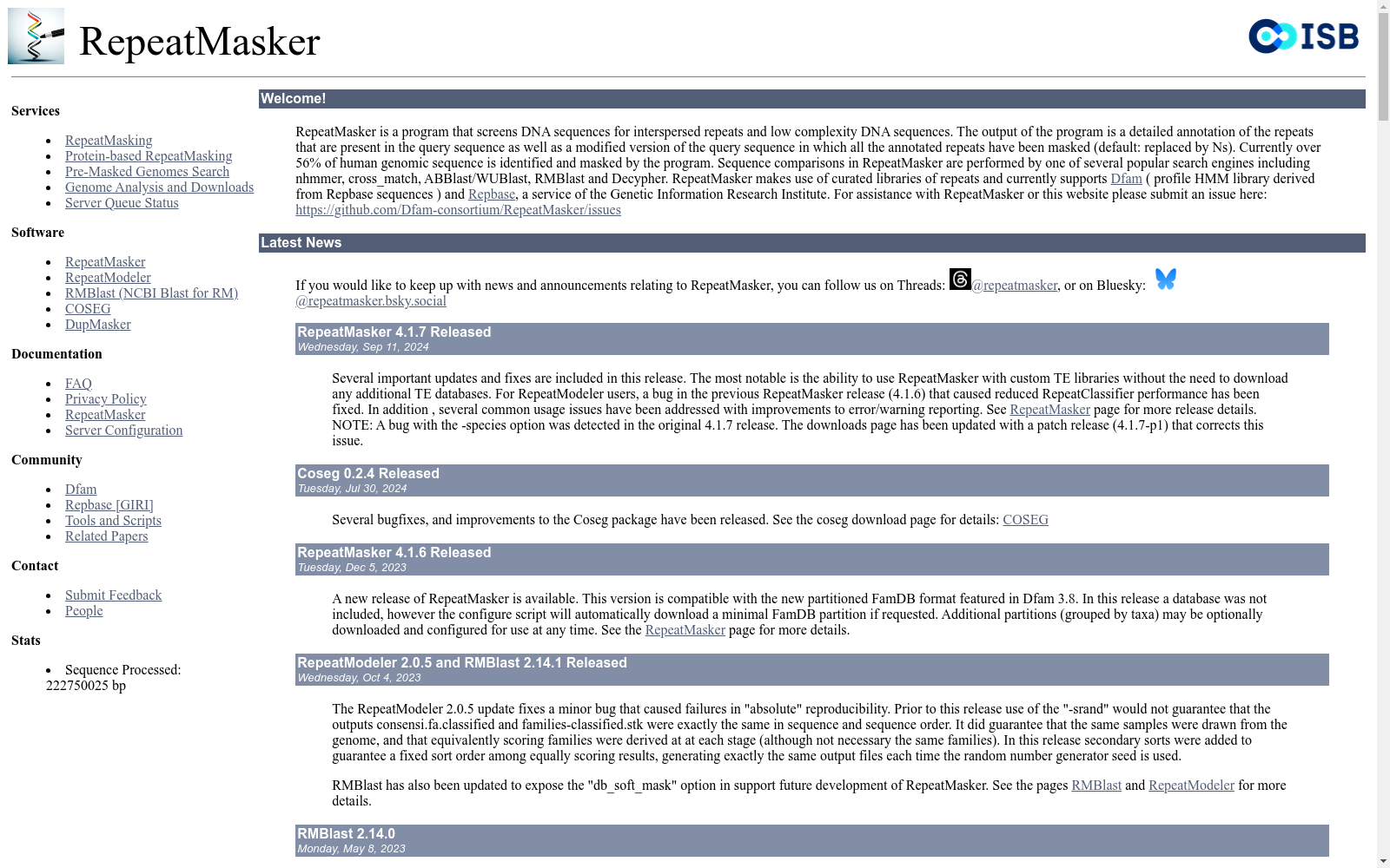 RepeatMasker|基因组分析数据集|重复序列数据集