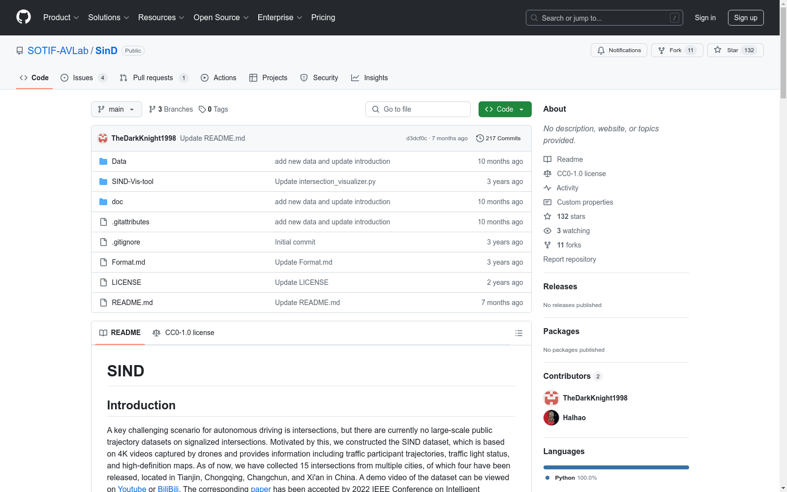 Signalized INtersection Dataset (SIND)|交通信号分析数据集|自动驾驶数据集