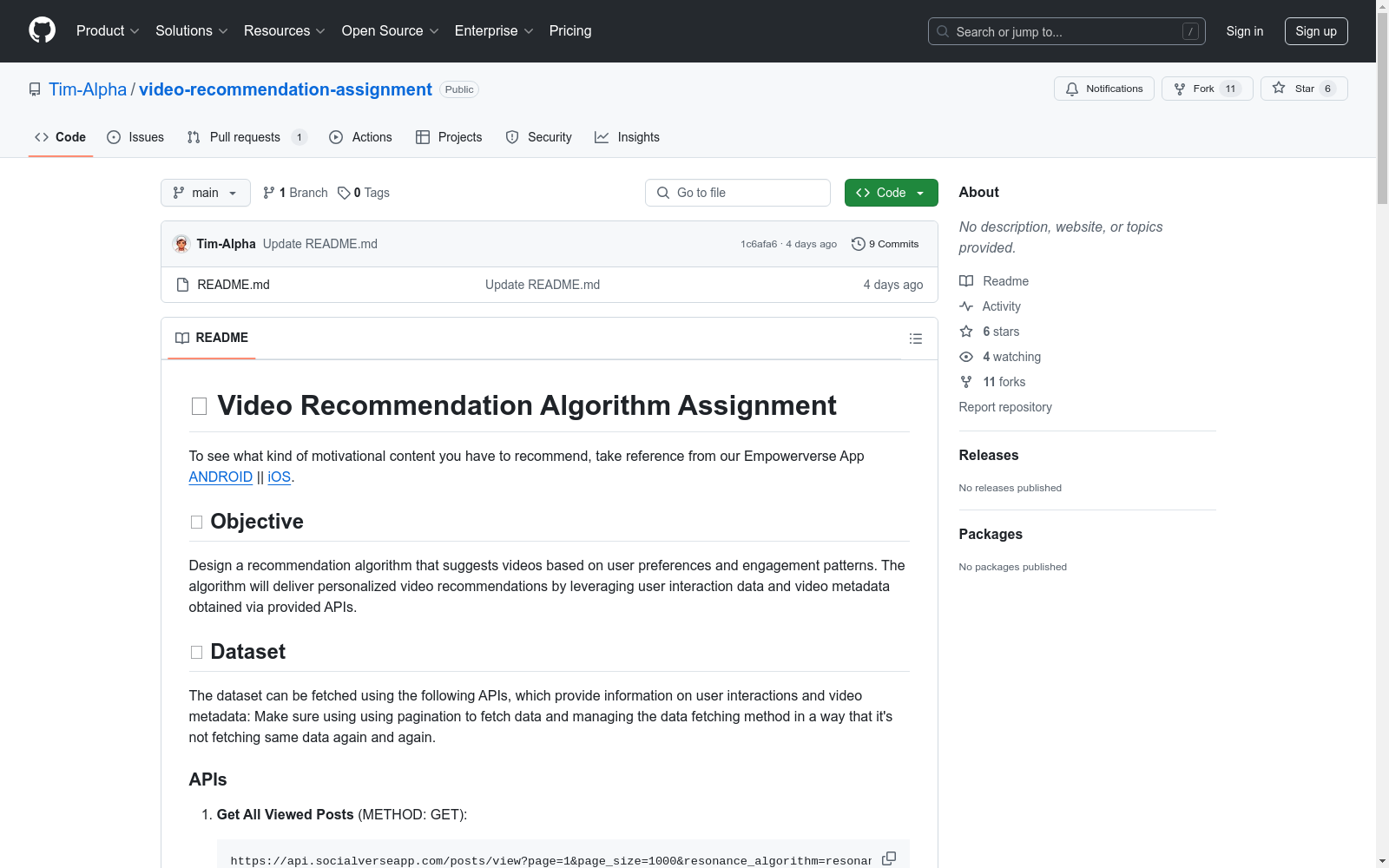 Video Recommendation Dataset|视频推荐数据集|用户交互数据集