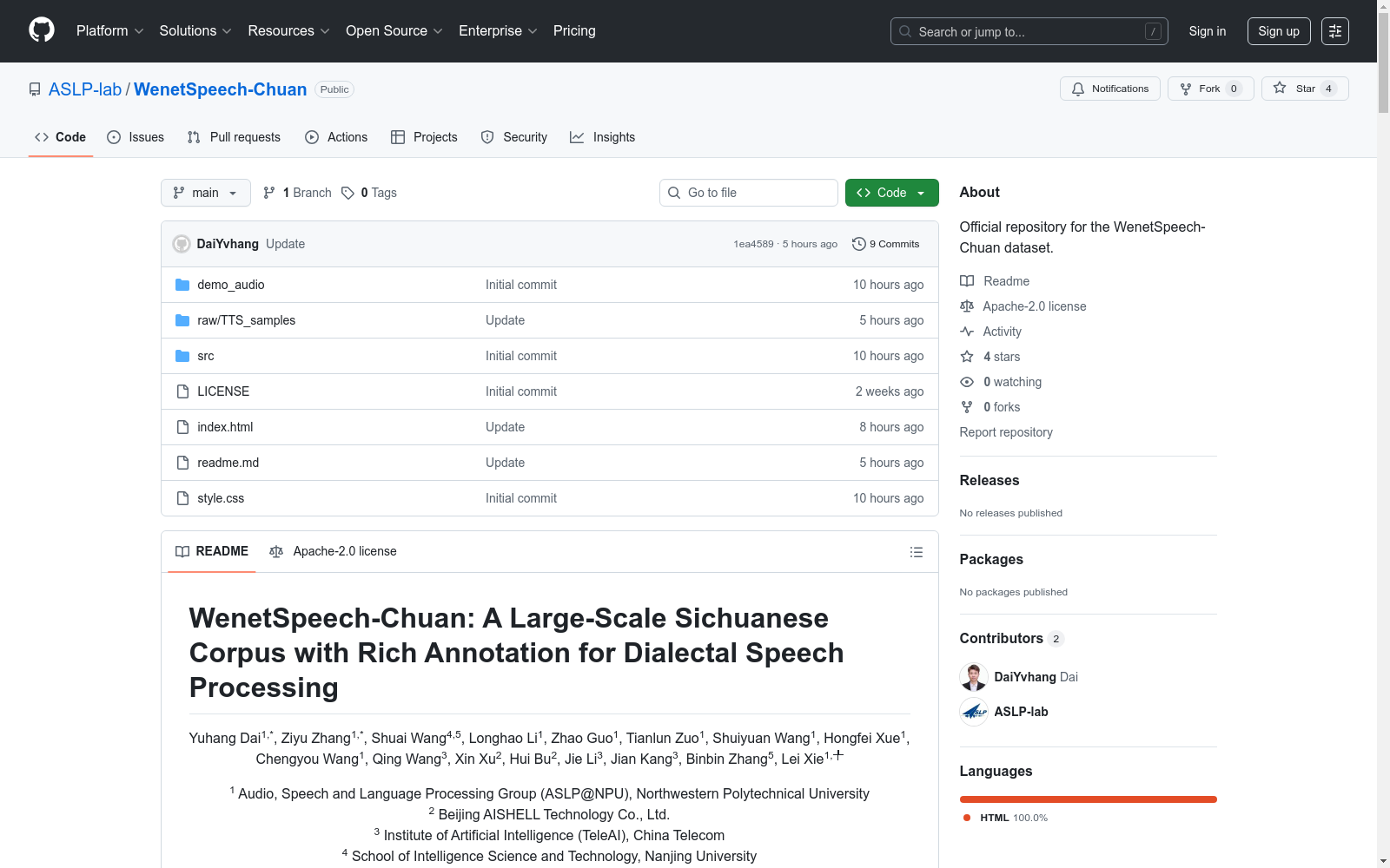 WenetSpeech-Chuan|方言语音数据集|语音处理数据集