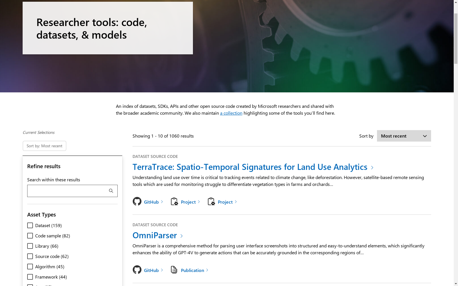 Microsoft Research Open Data研究数据数据集开放数据数据集