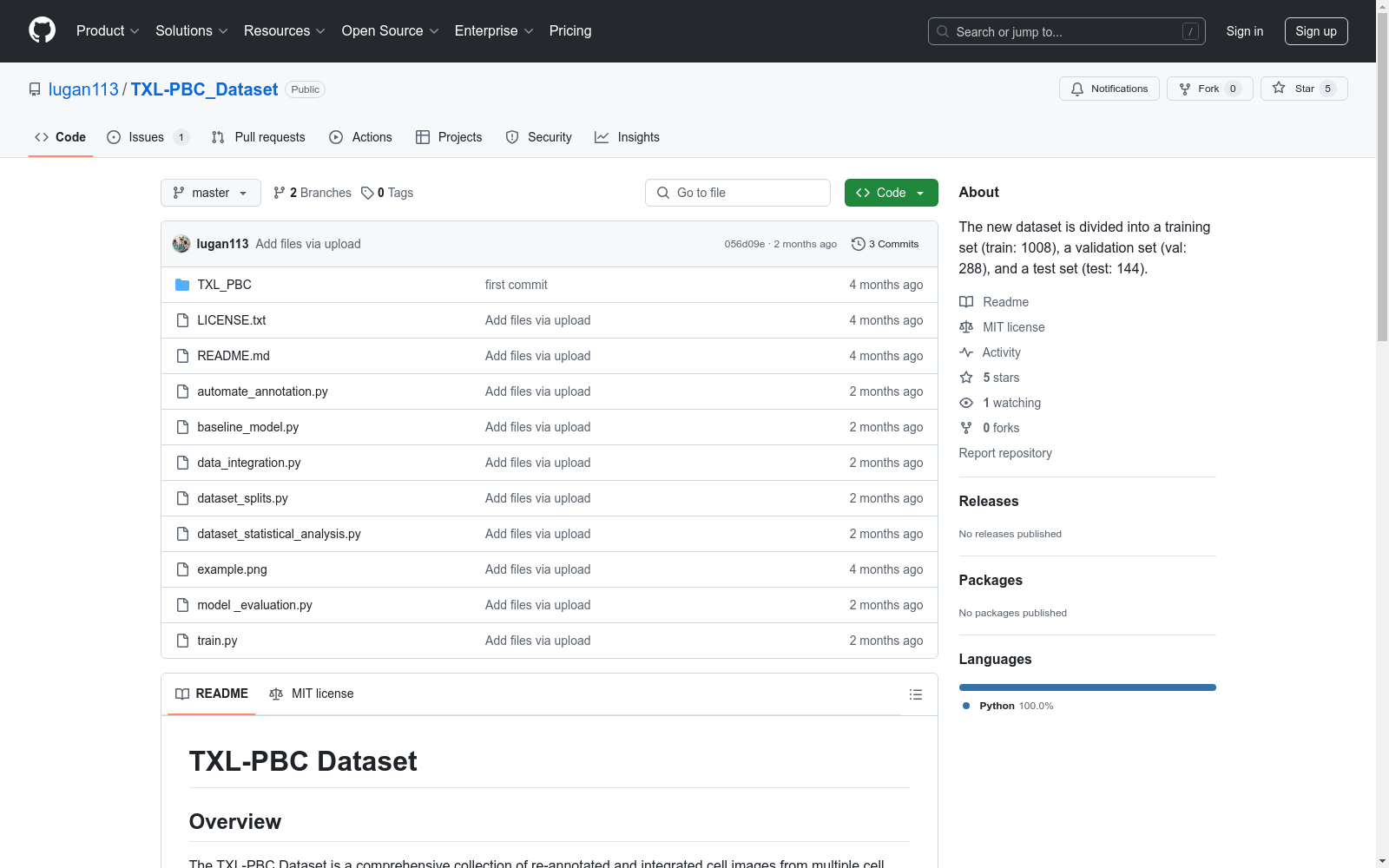TXL-PBC Dataset|细胞图像分析数据集|对象检测数据集