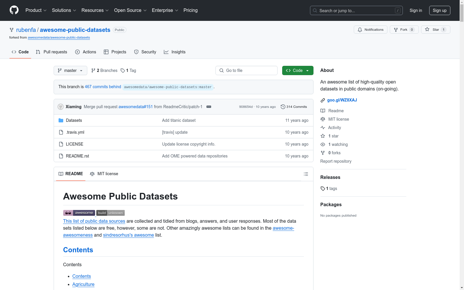 awesome-public-datasets|公开数据集数据集|跨领域数据集