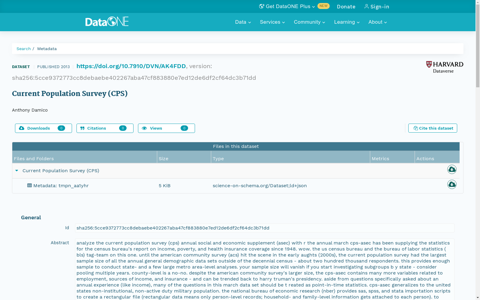 Current Population Survey (CPS)|社会经济调查数据集|数据分析数据集