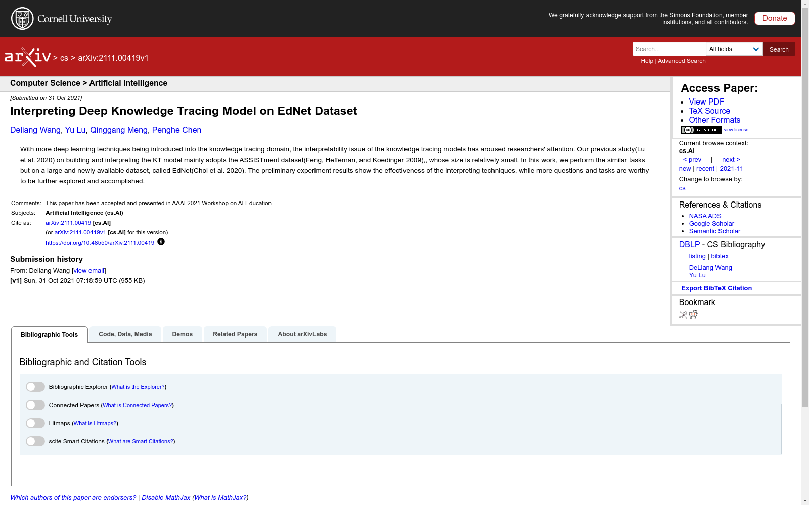 EdNet|教育数据分析数据集|知识追踪数据集