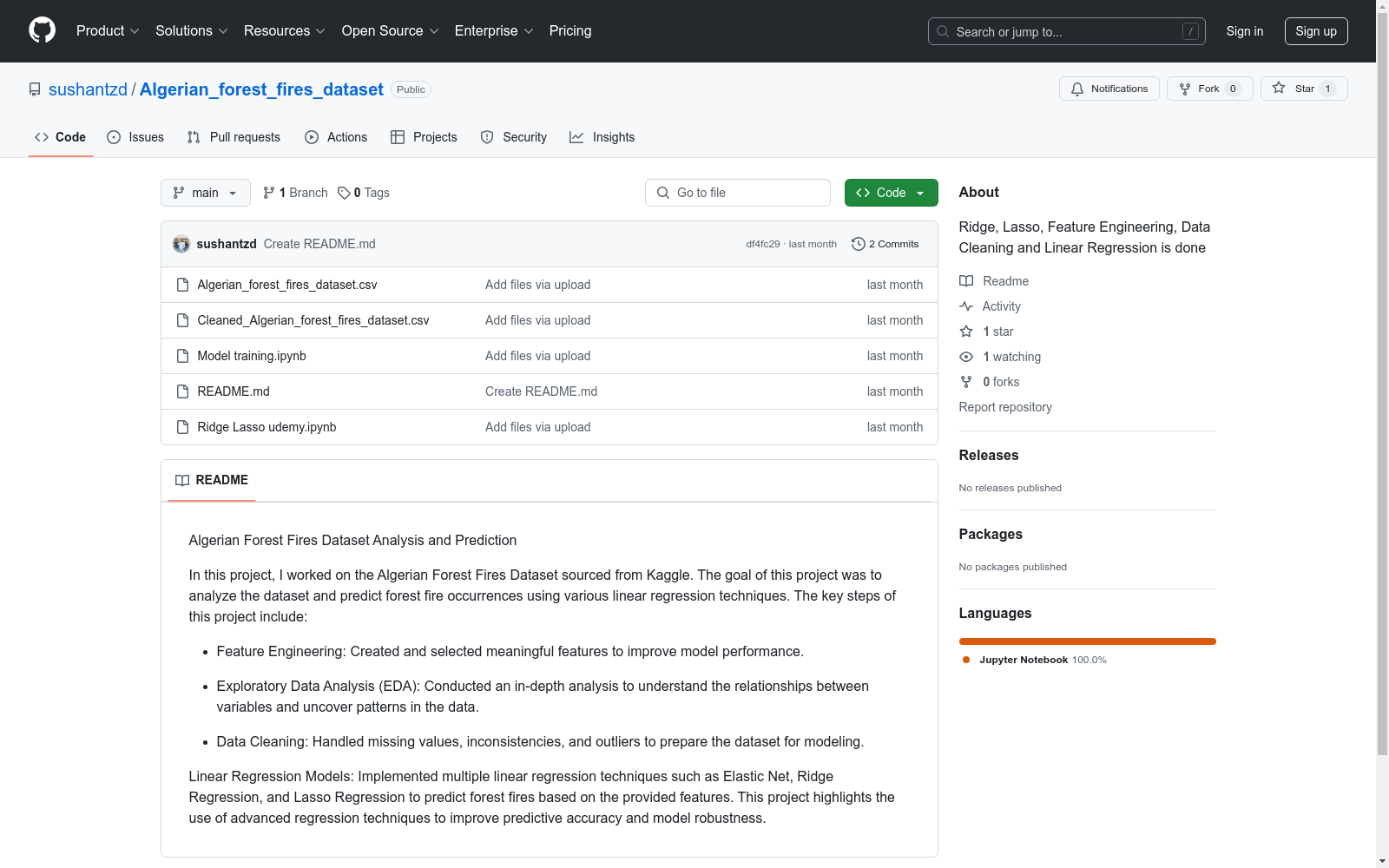 Algerian Forest Fires Dataset|森林火灾数据集|数据分析数据集
