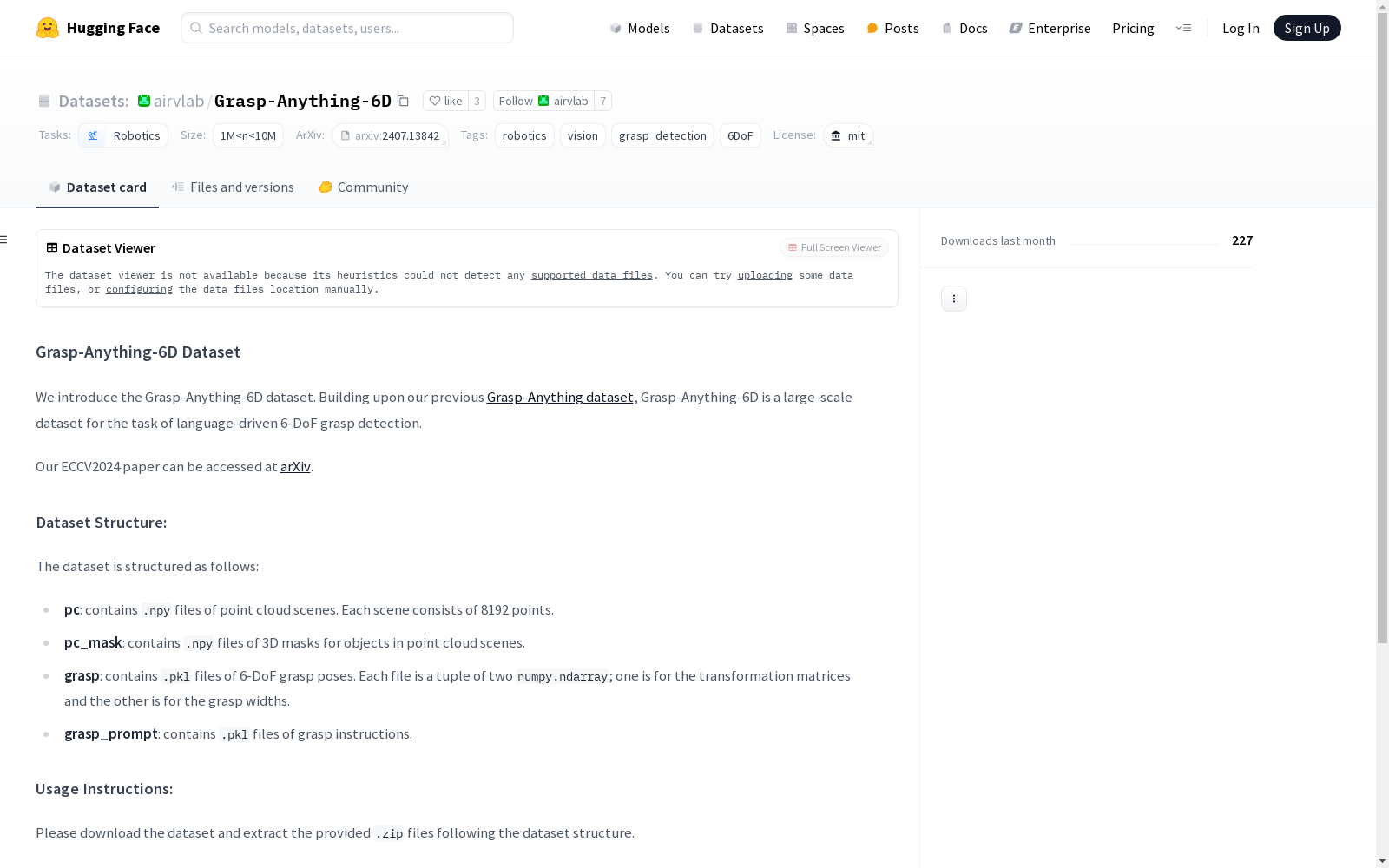 Grasp-Anything-6D|抓取检测数据集|机器人技术数据集