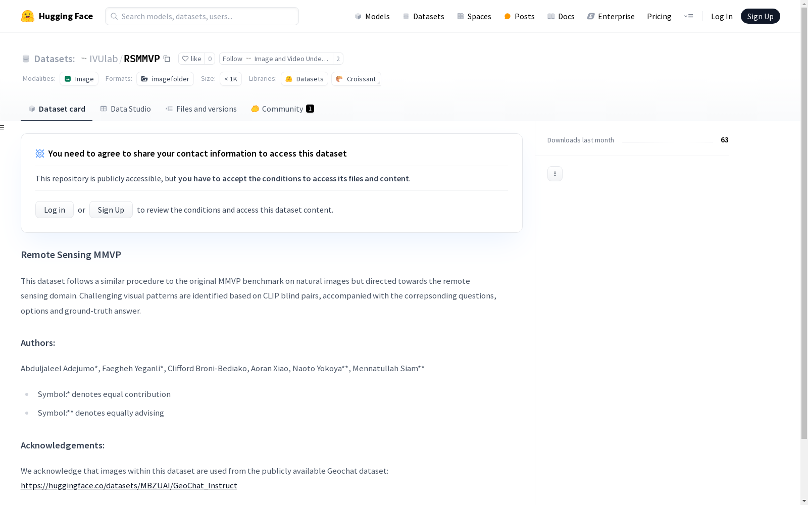 日本理化学研究所(RIKEN AIP) 发布 RSMMVP 数据集, 应用在 遥感影像分析、多模态模型评估 领域
