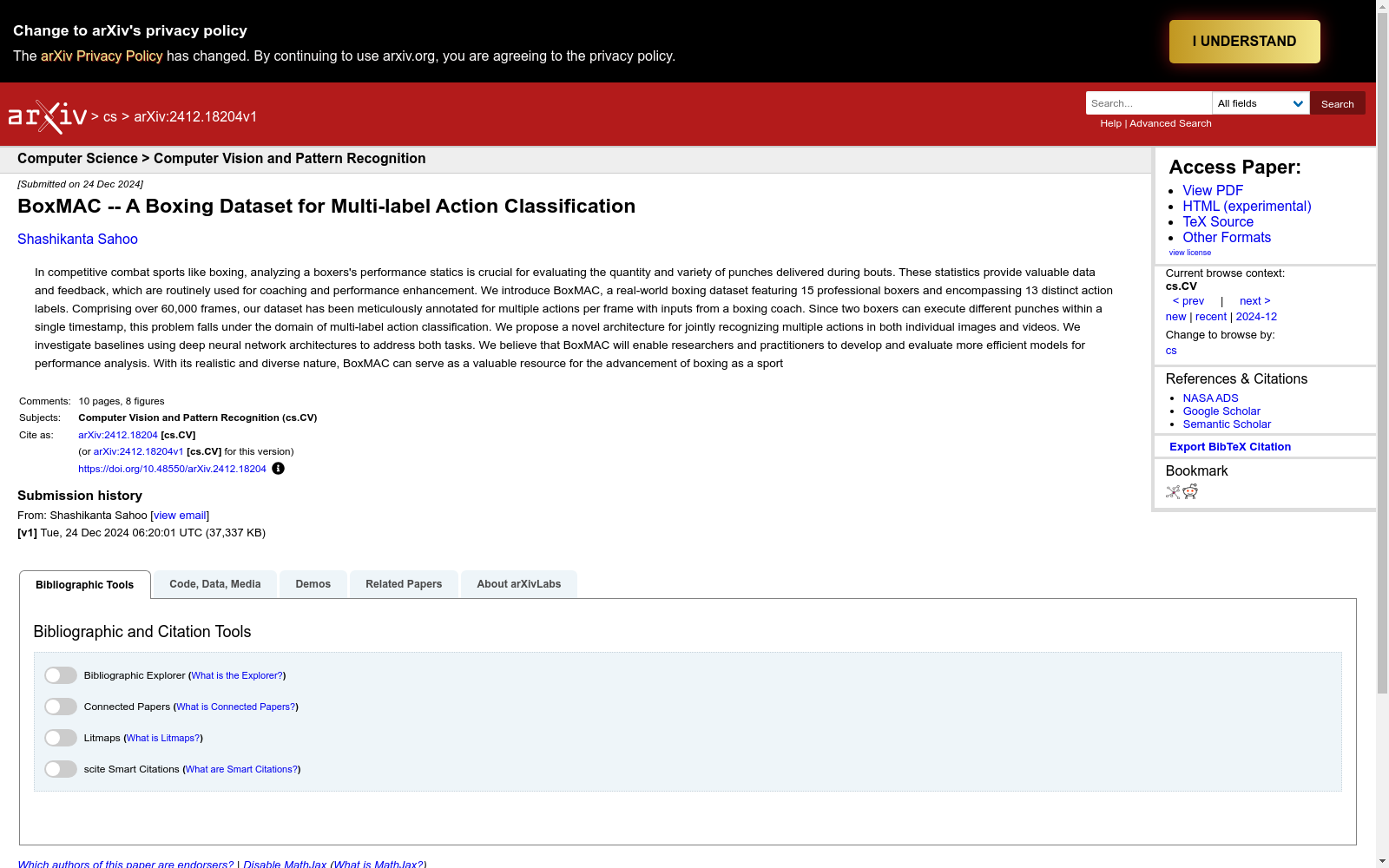 BoxMAC|拳击动作分类数据集|计算机视觉数据集