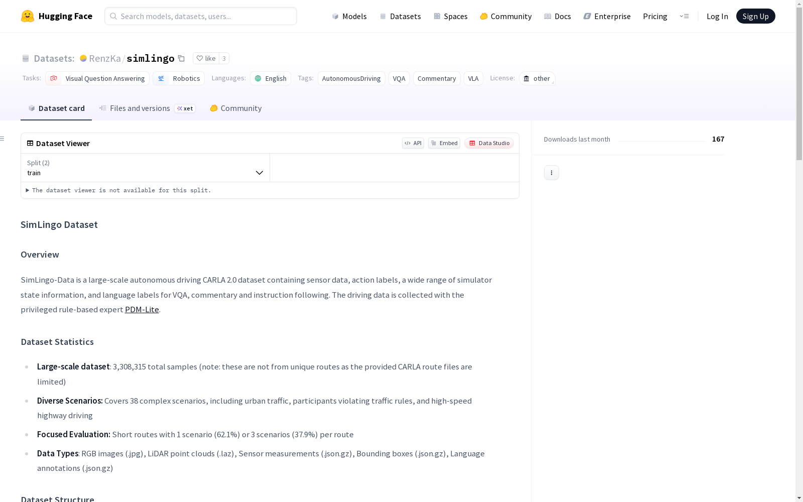 simlingo|自动驾驶数据集|自然语言处理数据集