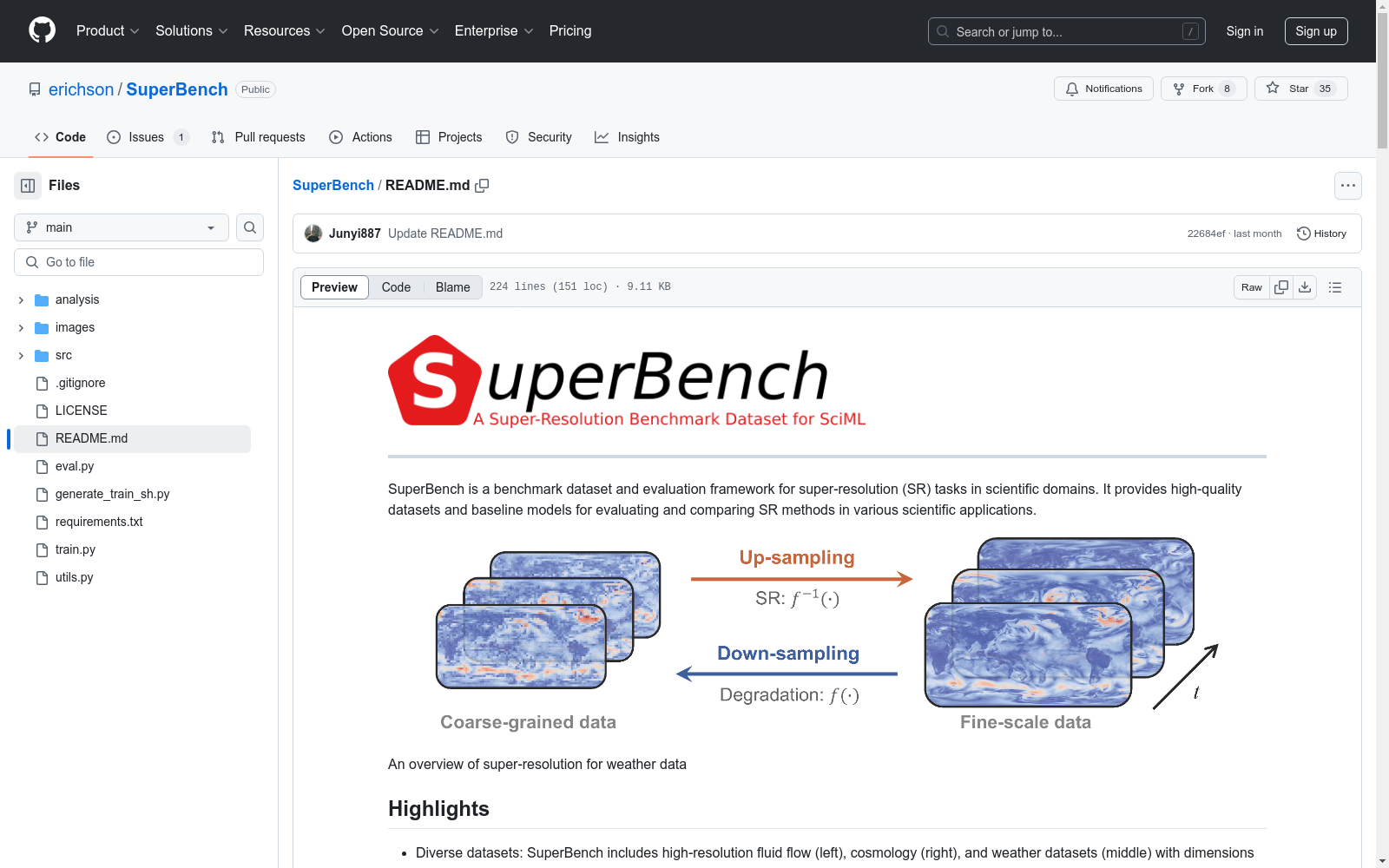 劳伦斯伯克利国家实验室 发布 SuperBench 数据集, 应用在 超分辨率、科学机器学习 领域