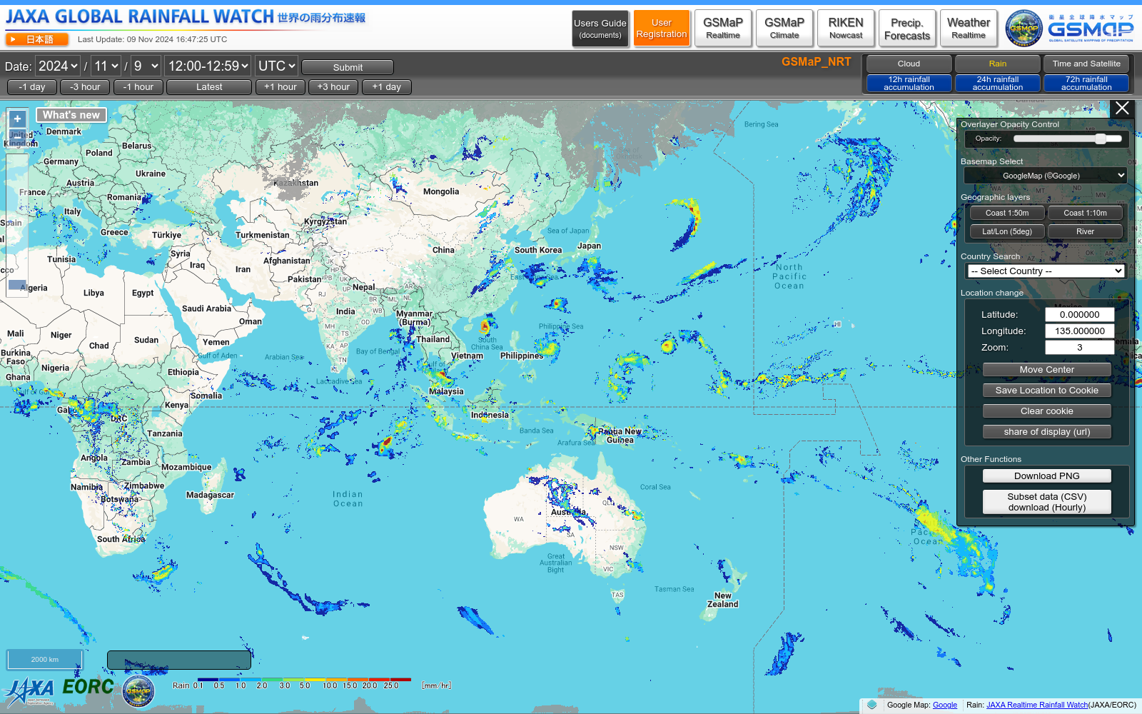 GSMaP-NRT|降水监测数据集|卫星数据数据集