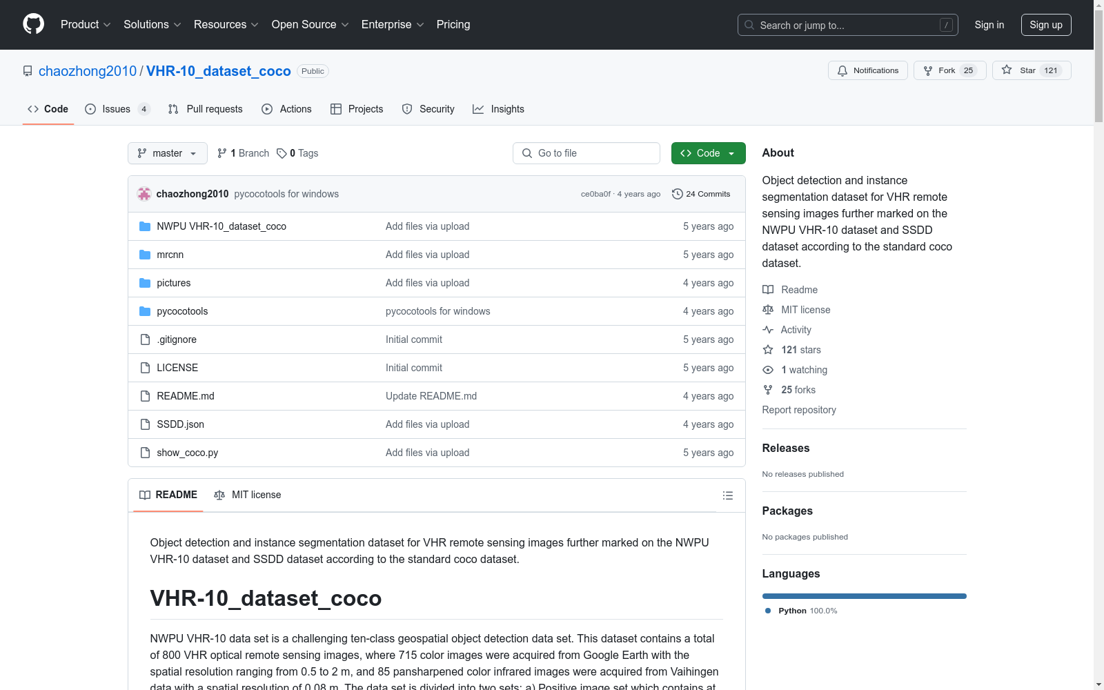 NWPU VHR-10 dataset, SSDD dataset|遥感图像数据集|目标检测数据集