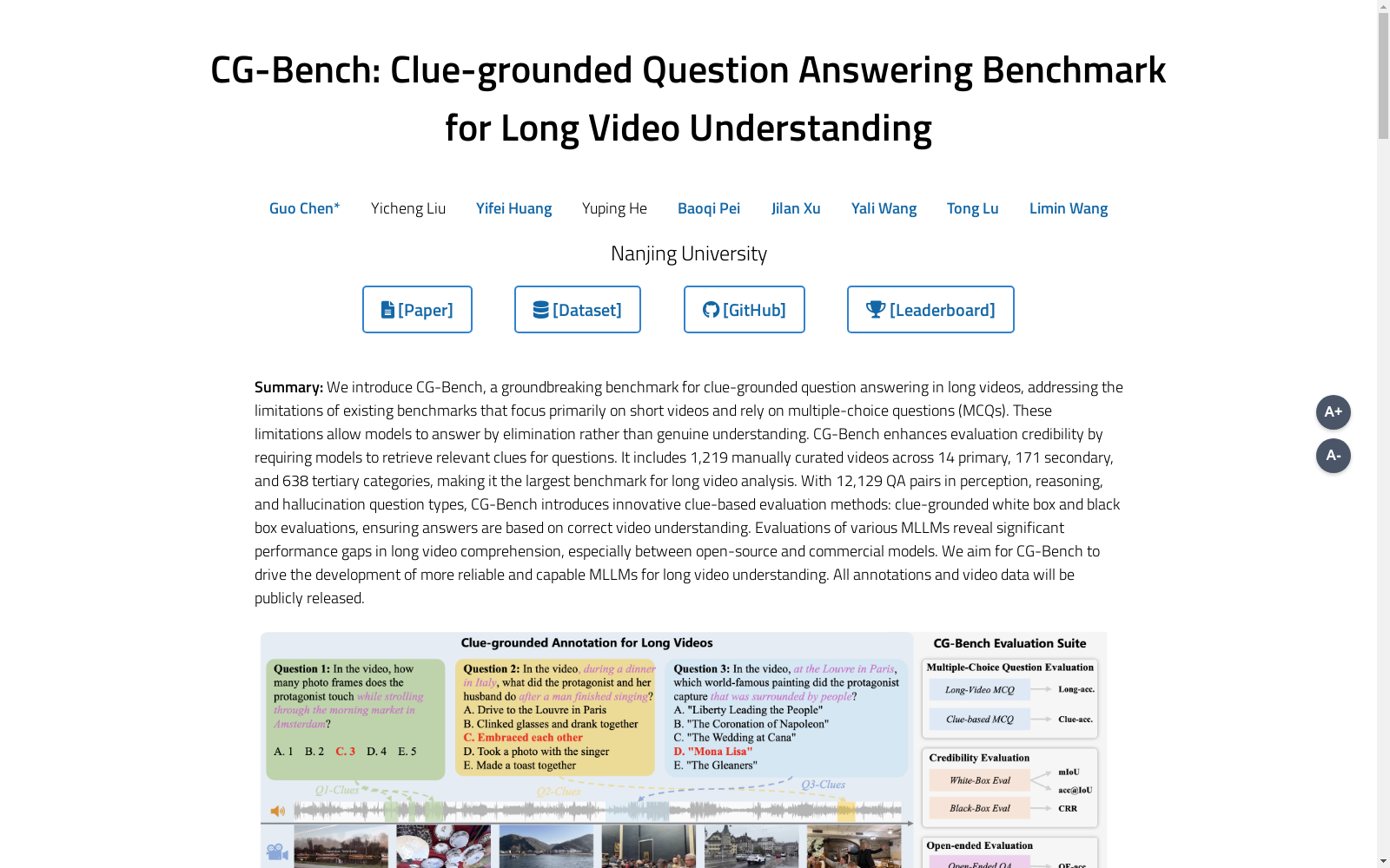 CG-Bench|视频理解数据集|多模态模型数据集